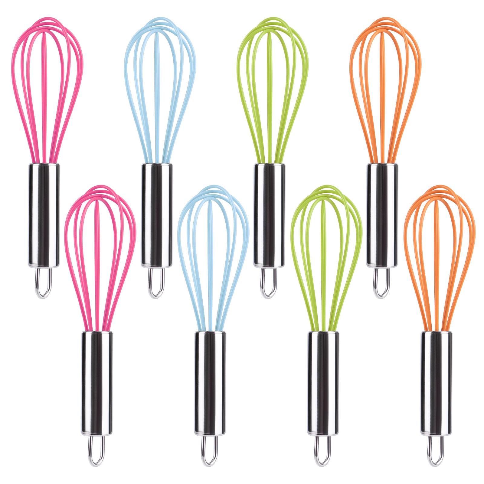 Amazon.com: BAEKZ Multi-Color Mini Silicone Kitchen Whisks with ...