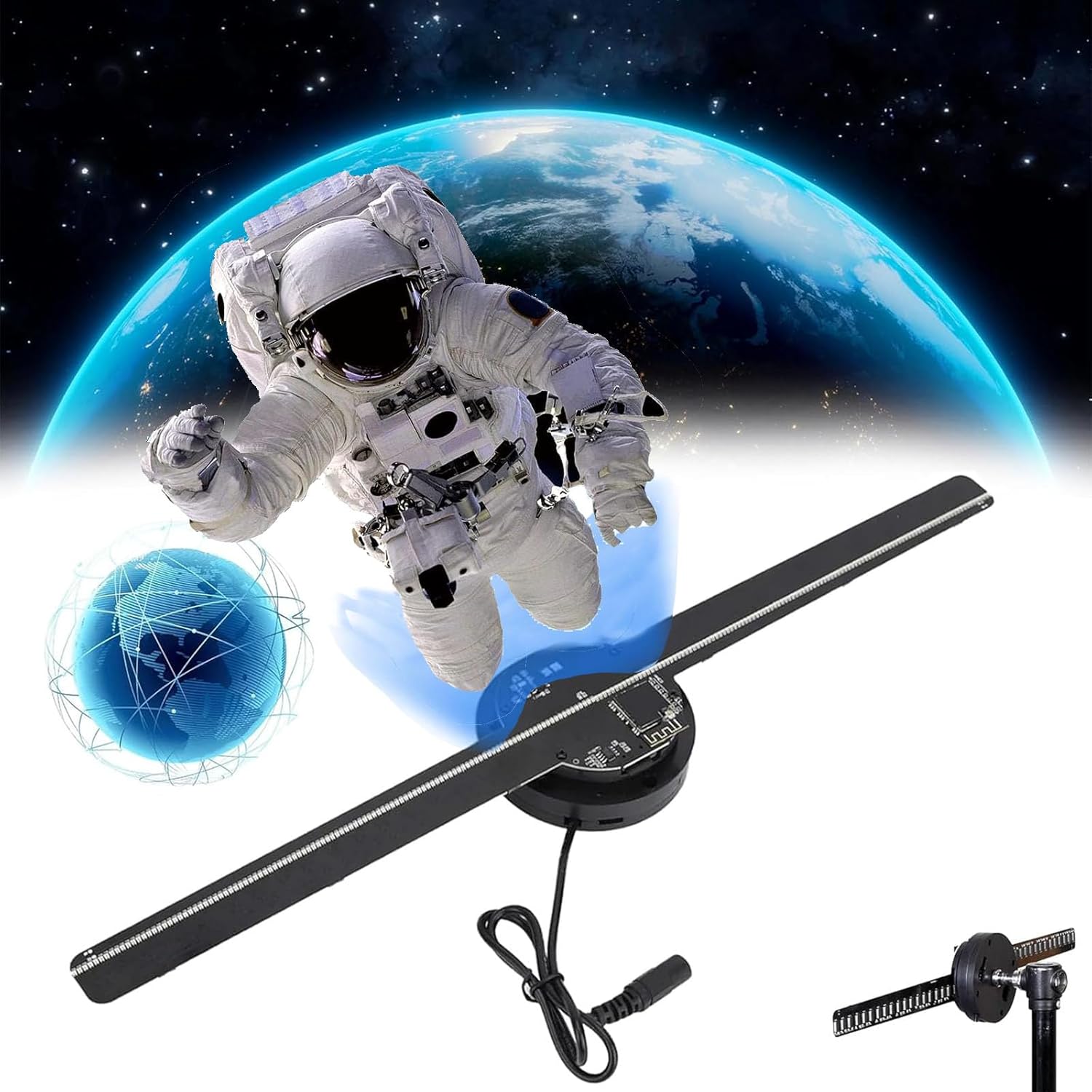 Petite Lights Hologram Fan,Hologram Fan,Fan Hologram Projector,3d Led ...