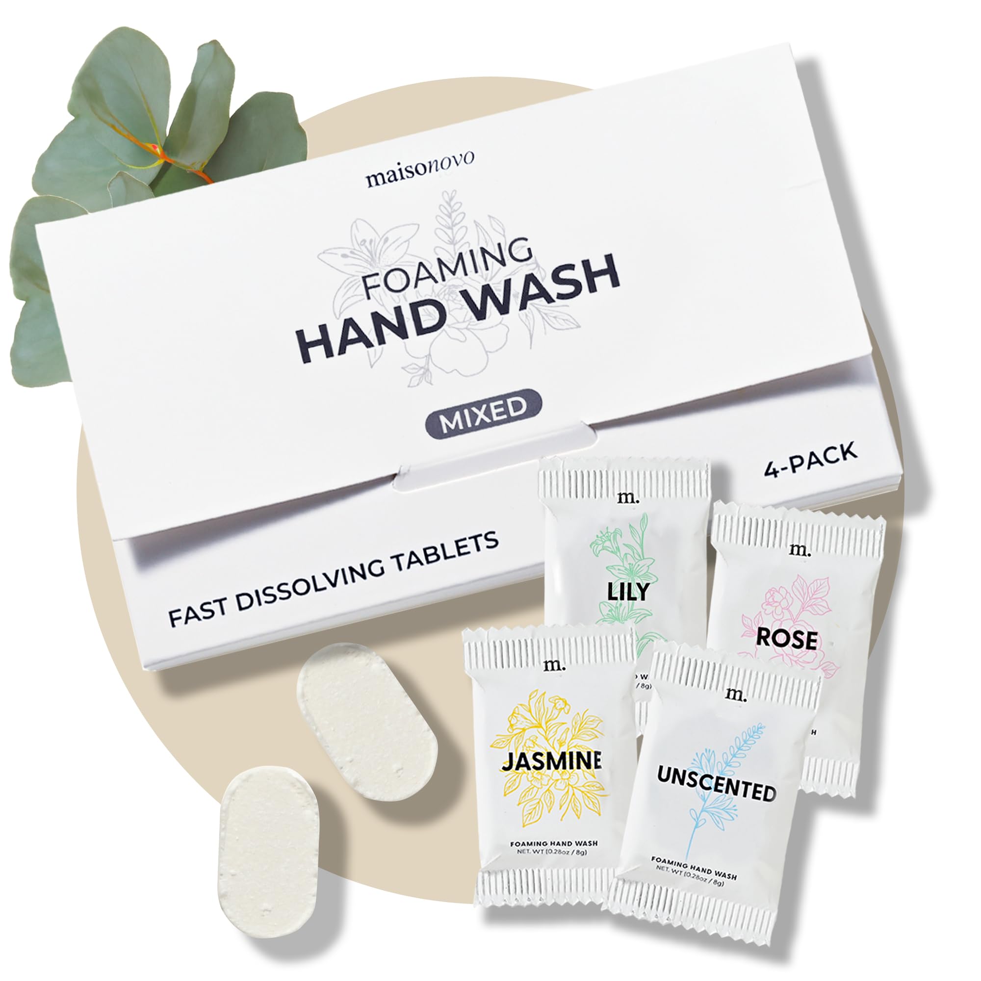 MaisoNovo Foaming Hand Soap Refills | 4 Pack Mix Scent Foaming Hand ...