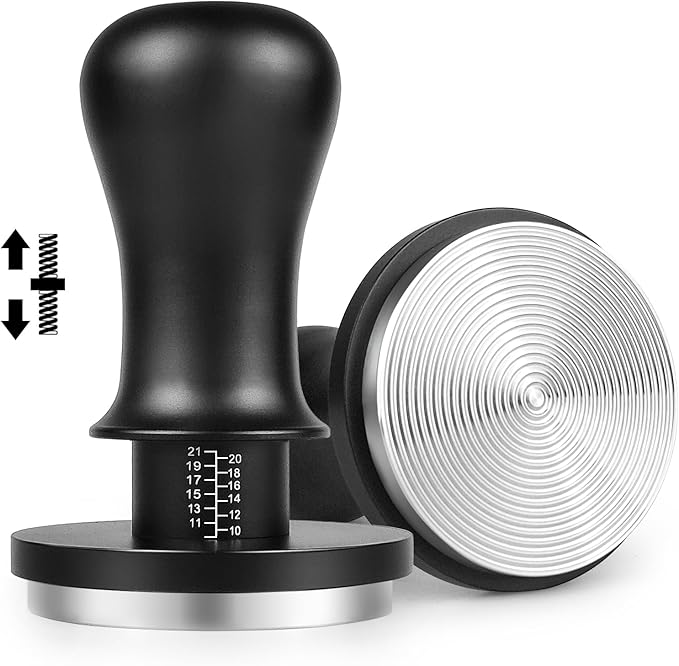 NOTSEK Coffee Tamper 58mm, Calibrated Spring Loaded 58mm Tamper with ...
