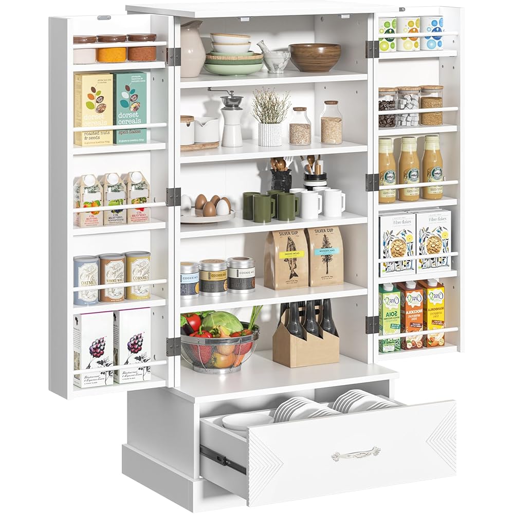 $23/mo - Finance Bigbiglife 47" Kitchen Pantry Cabinet, Kitchen Storage ...