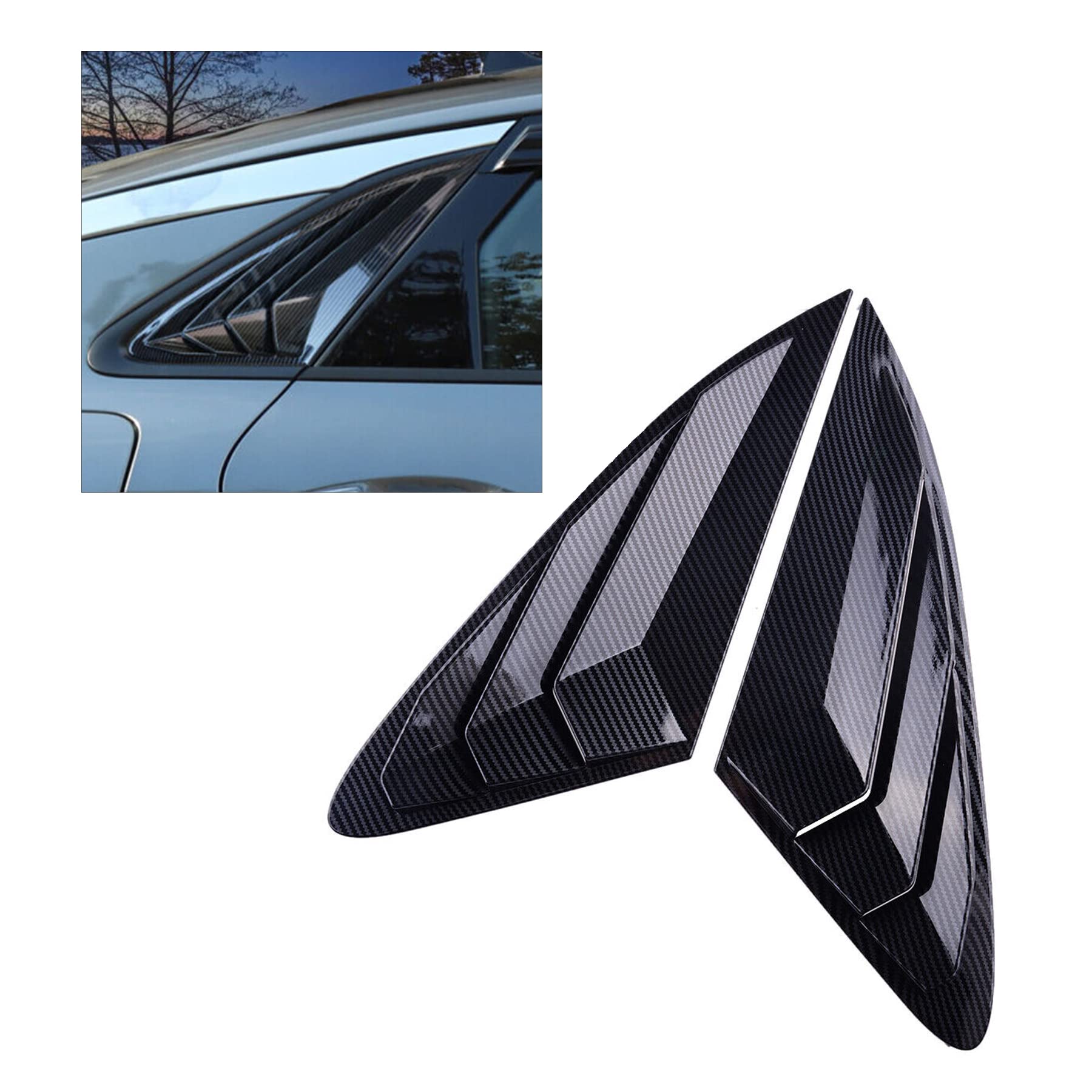 Amazon.com: 2 PCS Rear Side Window Louvers Compatible with Kia K5 2021 ...