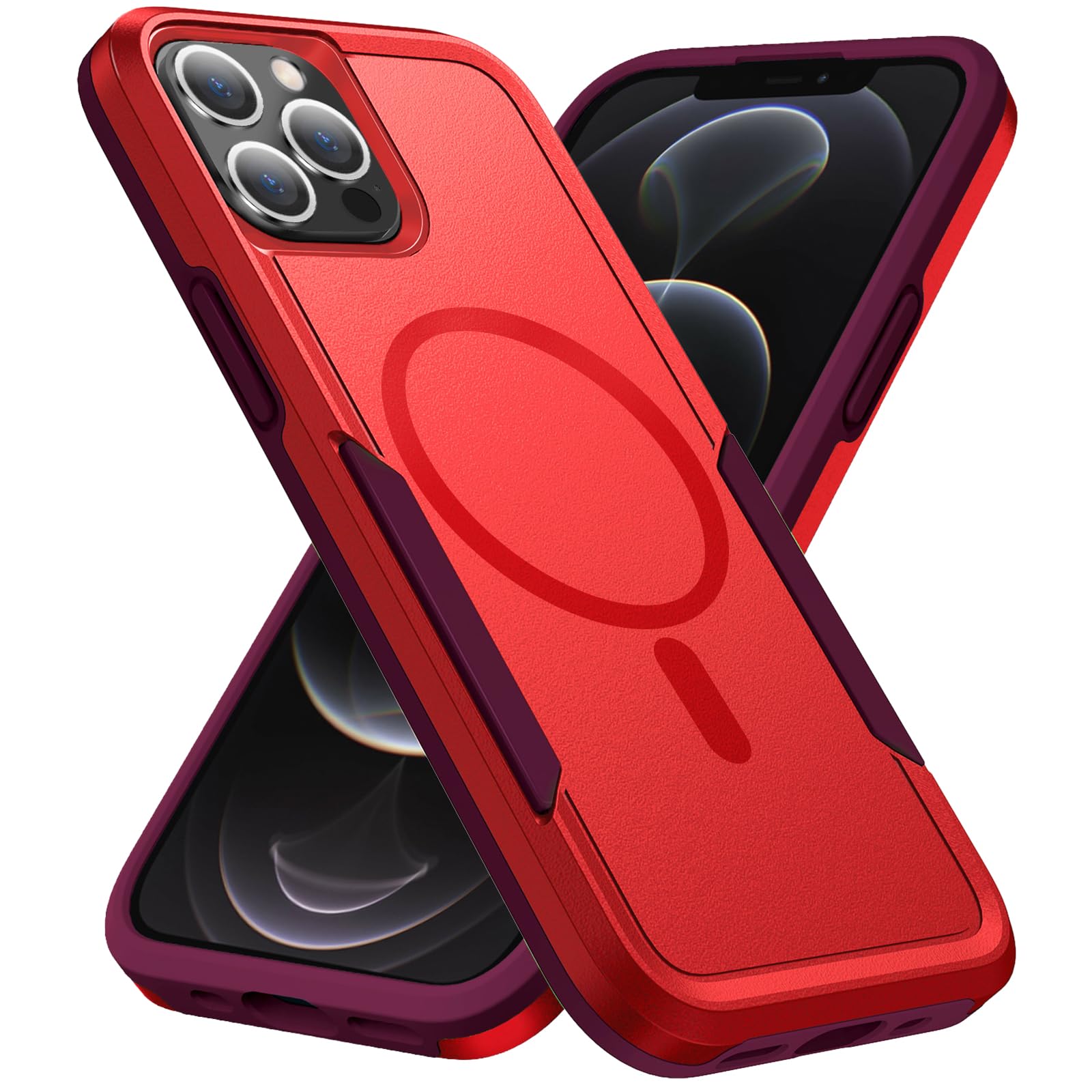 Amazon.com: Teayoha Strong Magnetic for iPhone 12 & iPhone 12 Pro Case ...
