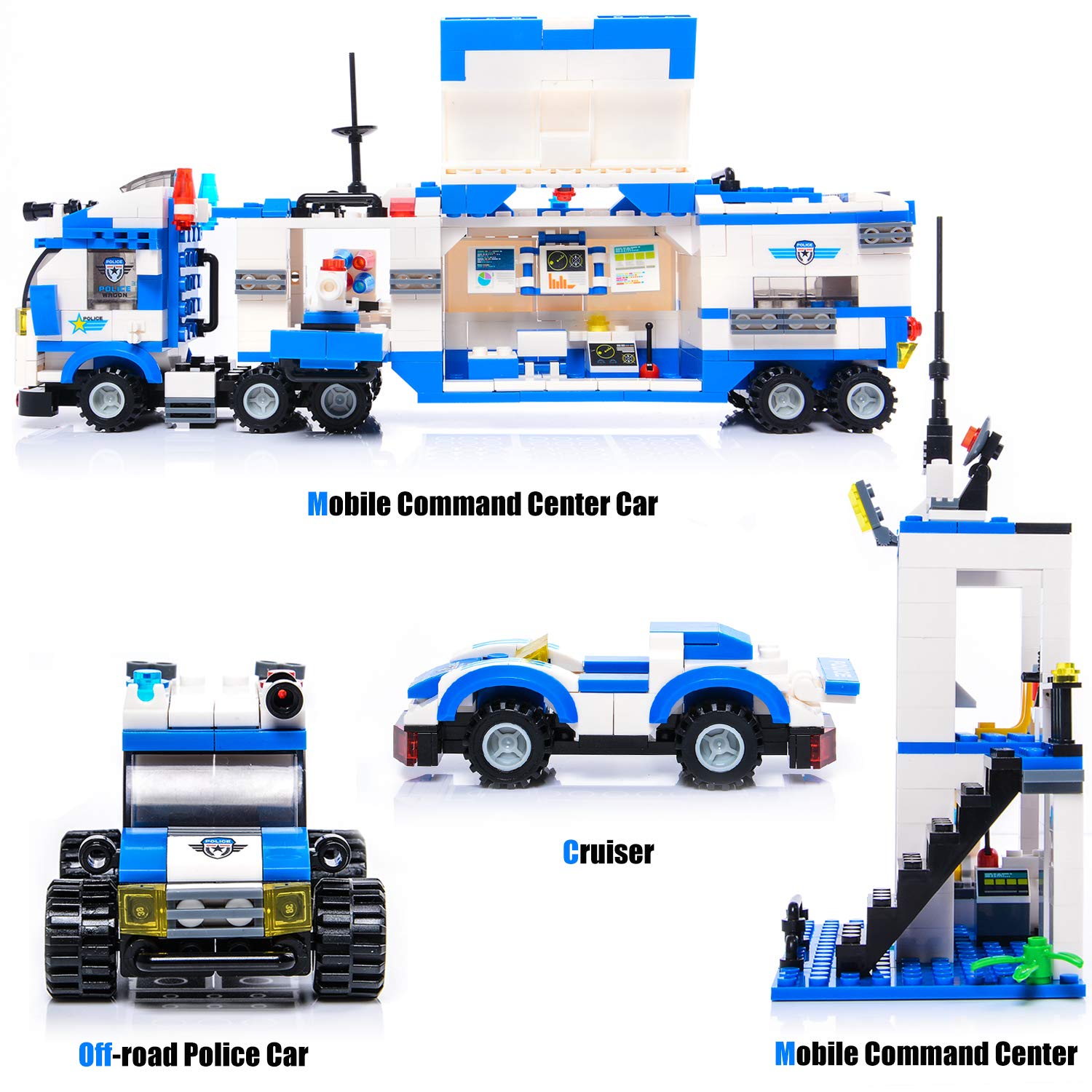 SWAT City Police Station Building Blocks Toys, with Anti-Terrorism ...