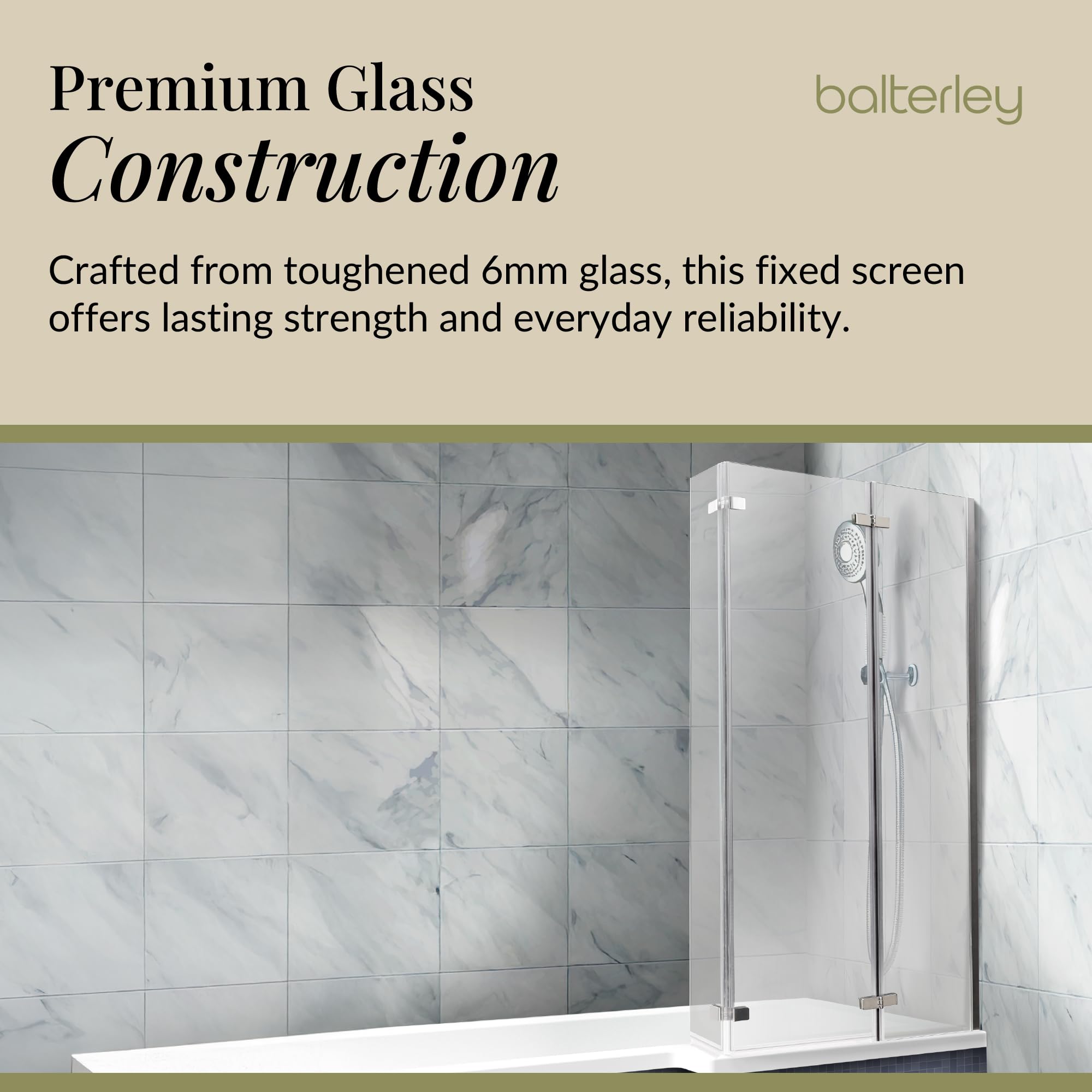 Shower Screens For Baths Balterley 815 X 1400mm L-Shaped Bath Shower ...