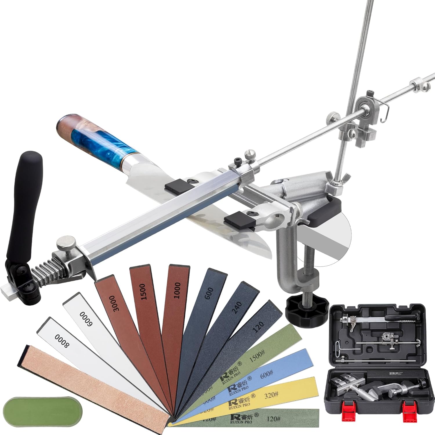 Amazon.com: CWOVRS Knife Sharpening Kit, RUIXIN PRO RX-009 Professional ...