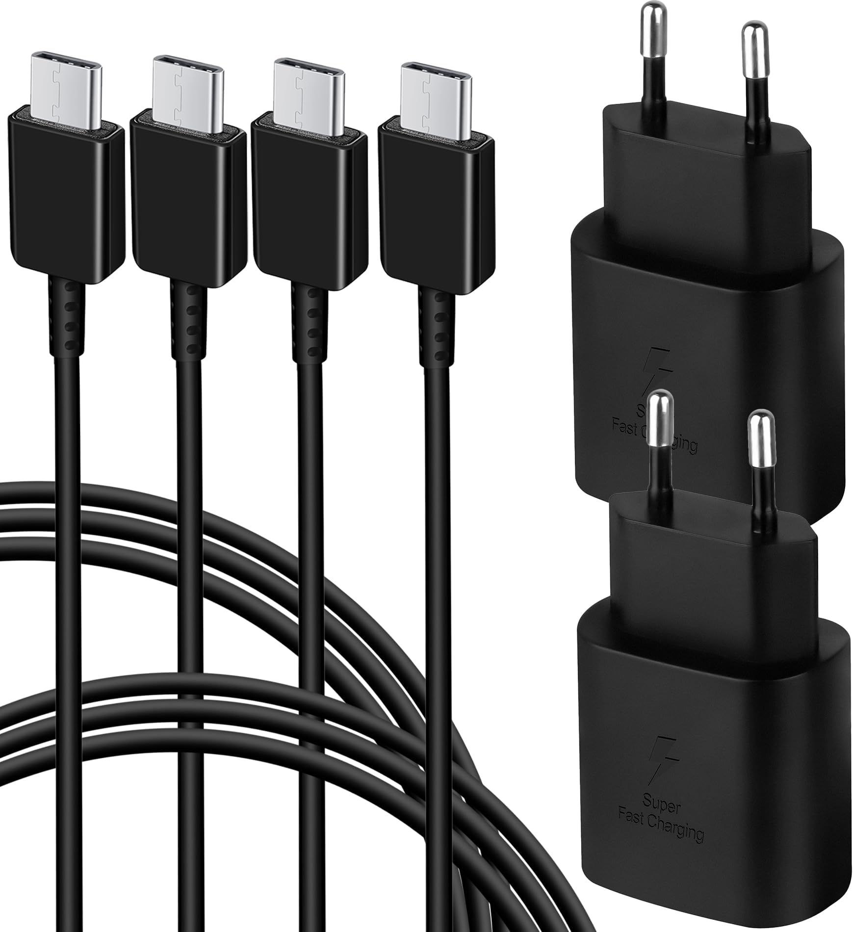 20W USB C Schnellladekabel und Schnellladegerät Ladegerät für Samsung ...
