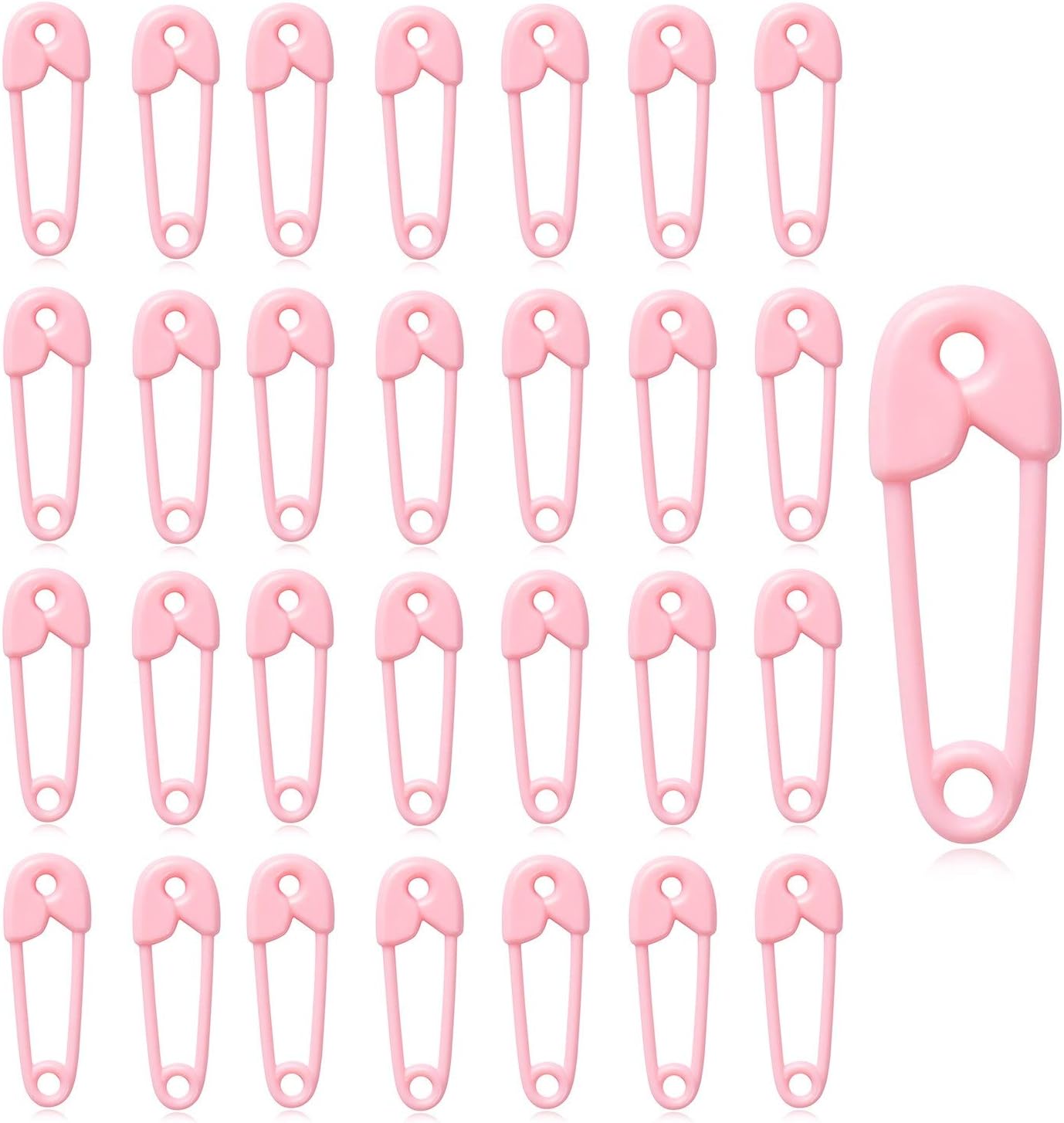 Amazon.com: 144 Pieces of Plastic Safety Pin Girl Baby Shower Preferred ...