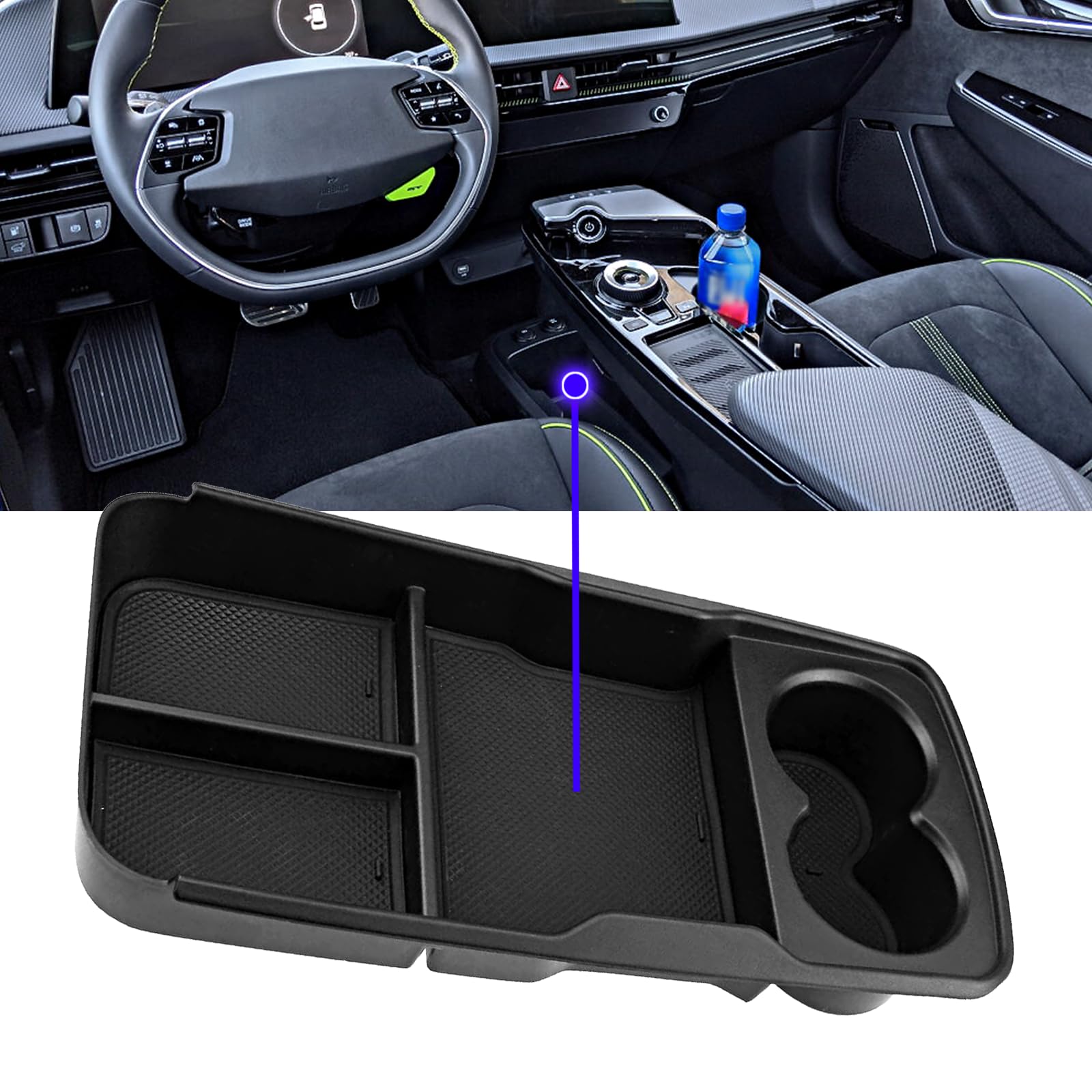 Snapklik.com : 2023 2024 KIA EV6 Lower Center Console Organizer Tray ...