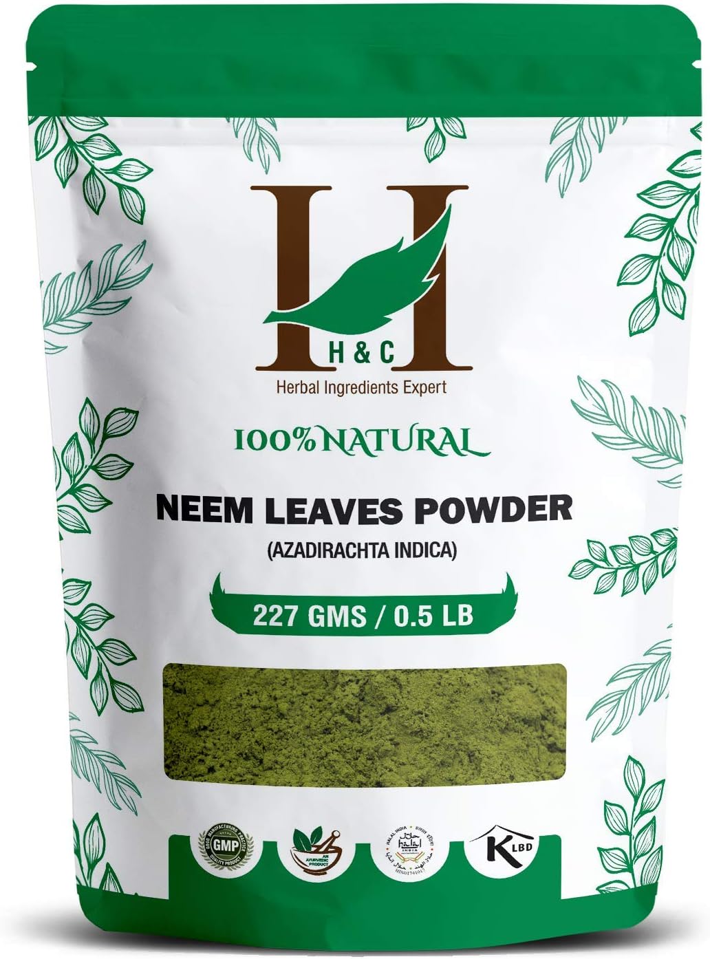 Amazon.com: H&C Natural Neem Leaves Powder, 227 Grams (1/2 lb) : Health ...