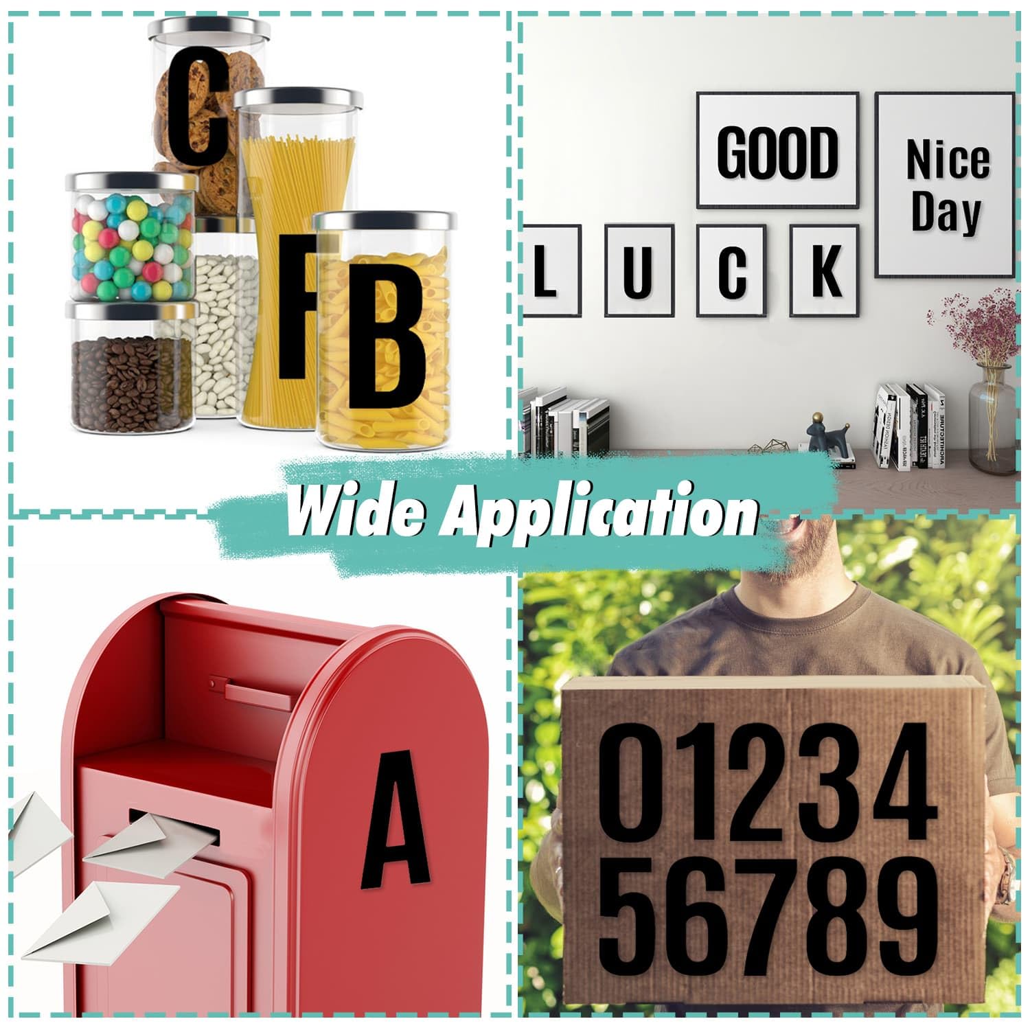 Snapklik.com : 310 Piece 4 Inch Bulletin Board Black Letters, Large ...