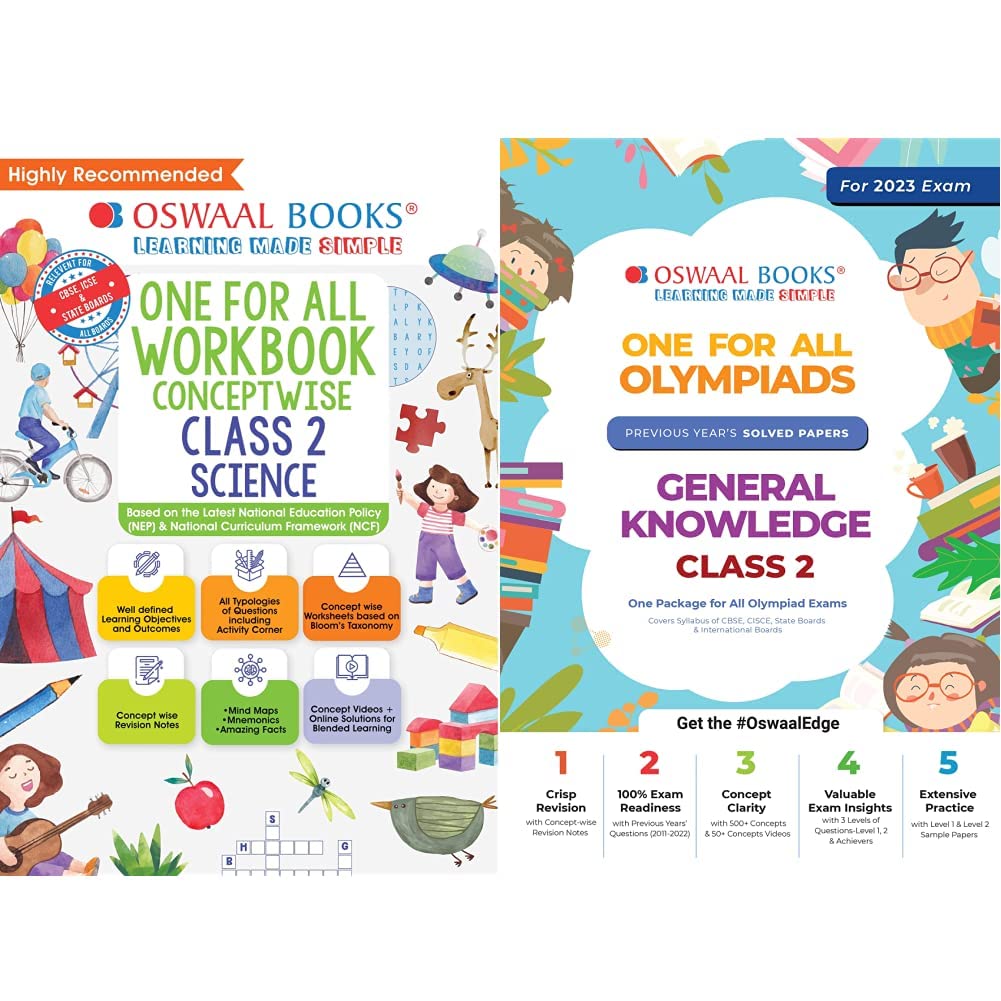 Oswaal One For All Workbook, Class-2, Science (For Latest Exam ...