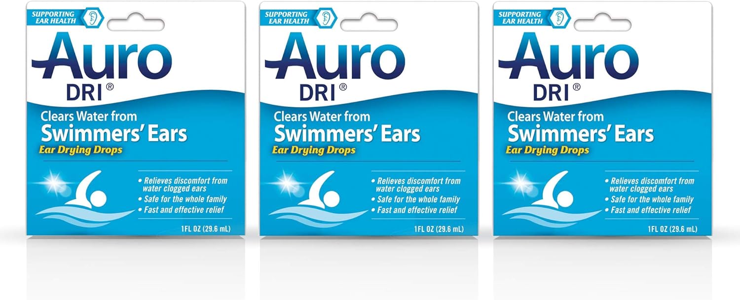 Amazon.com: Auro-Dri Ear Water-Drying Aid 1 oz (Pack of 3) : Health ...