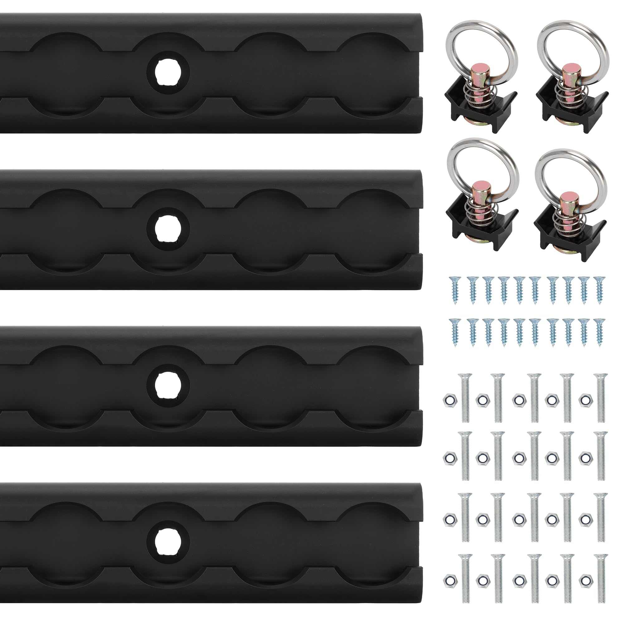 Amazon.com: NURATIT Upgraded 4ft 4pcs Aluminum L-Track, L Track Rail ...