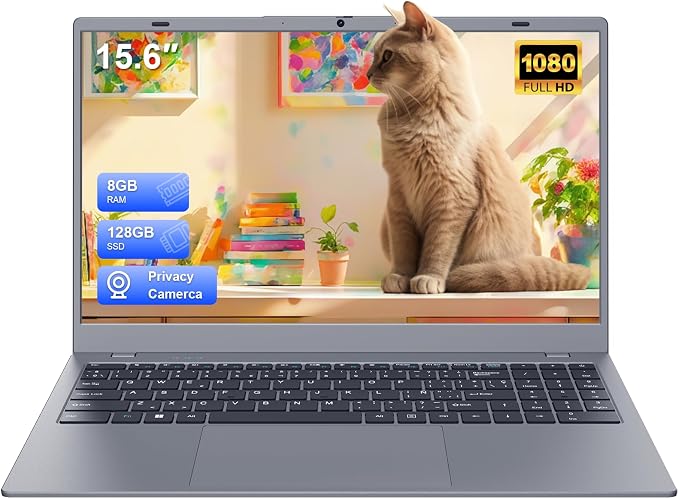 Amazon.com: VIGSENUP Laptop,15.6'' Laptop Computer,8GB RAM LPDDR4 128GB ...