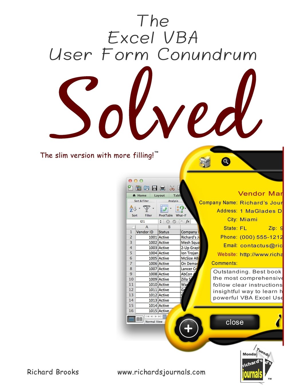 Amazon.com: The Excel VBA User Form Conundrum Solved: Excel ...