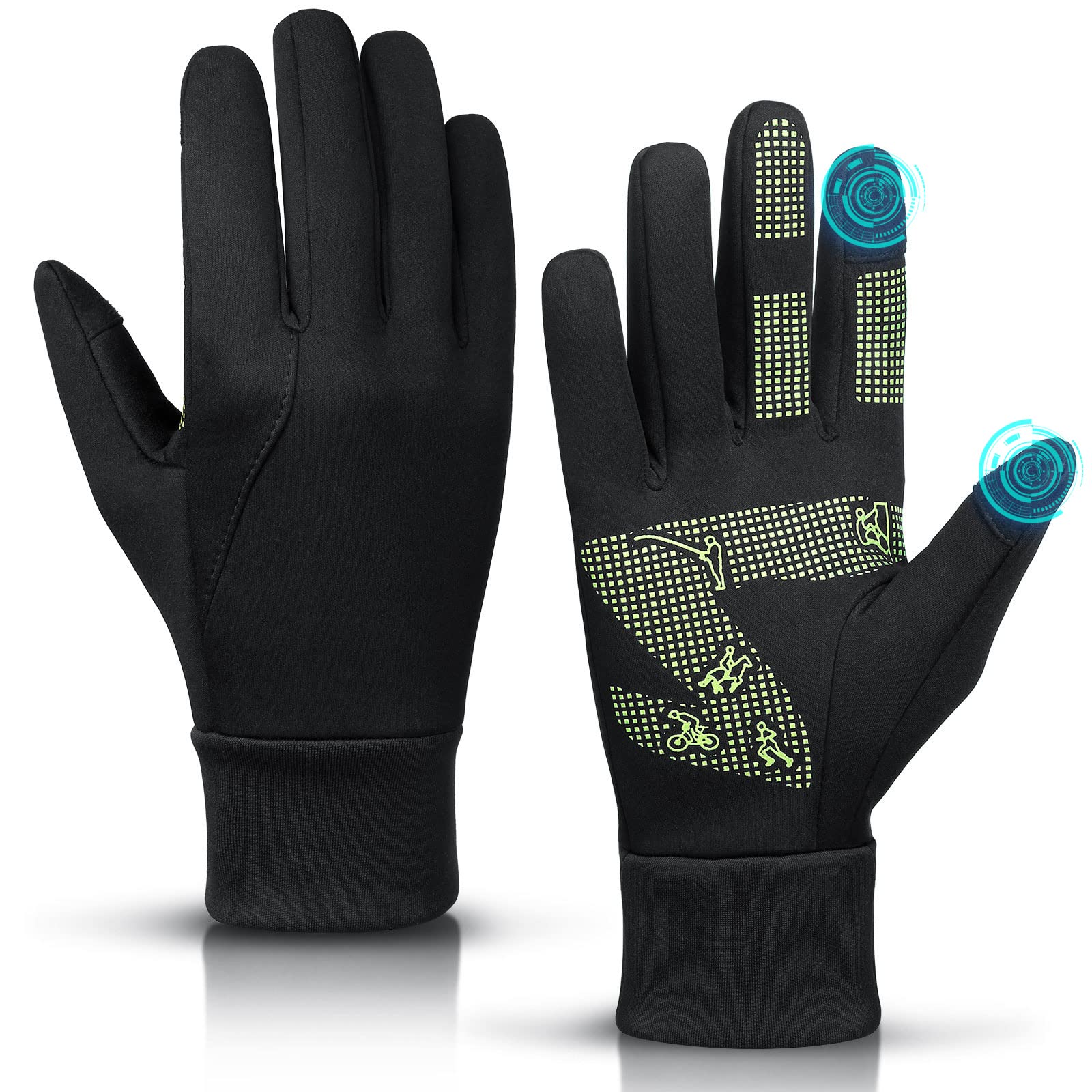 Winter Gloves Men Women: Thermal Touch Screen Gloves Cold Weather Warm ...