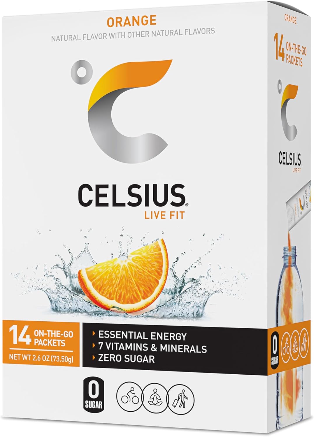Amazon.com : CELSIUS On-the-Go Powder Stick Zero Sugar (14 Sticks per ...