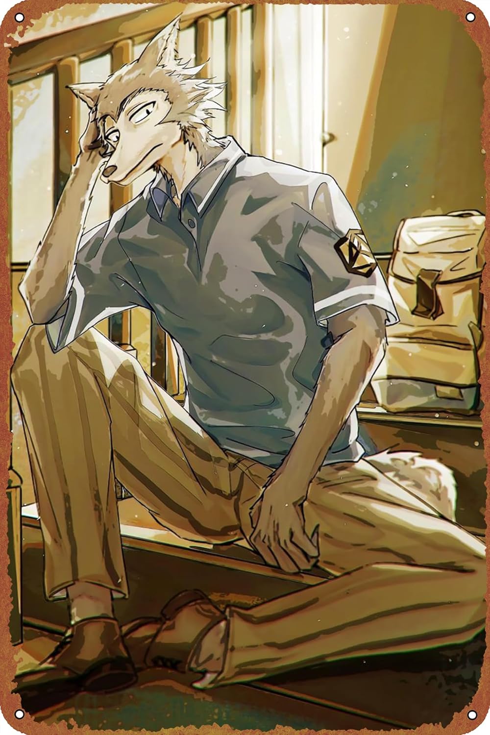 Amazon.com : beastars Game Poster Metal Sign Tin Metal Retro Wall Decor ...