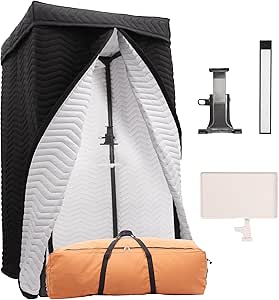 Pro Vocal Booth | Portable Sound Isolation Booth for Crystal-Clear ...