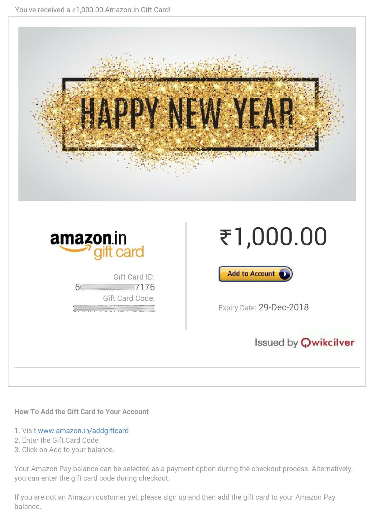 Amazon.in: A For Amazon - Amazon Pay eGift Card: Gift Cards