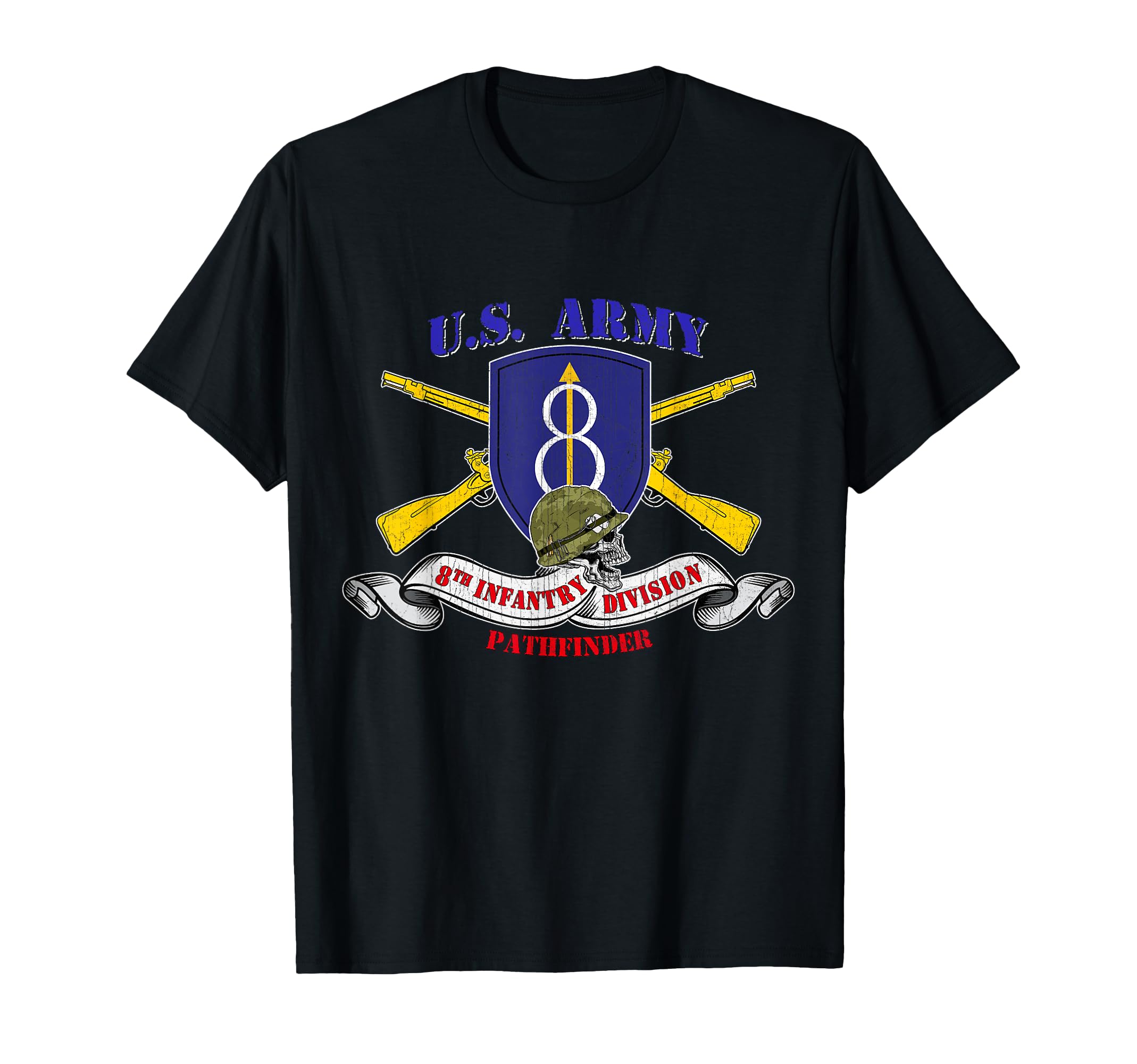 Amazon.com: 8th Infantry Division 8th ID Veteran Pathfinder Division T ...