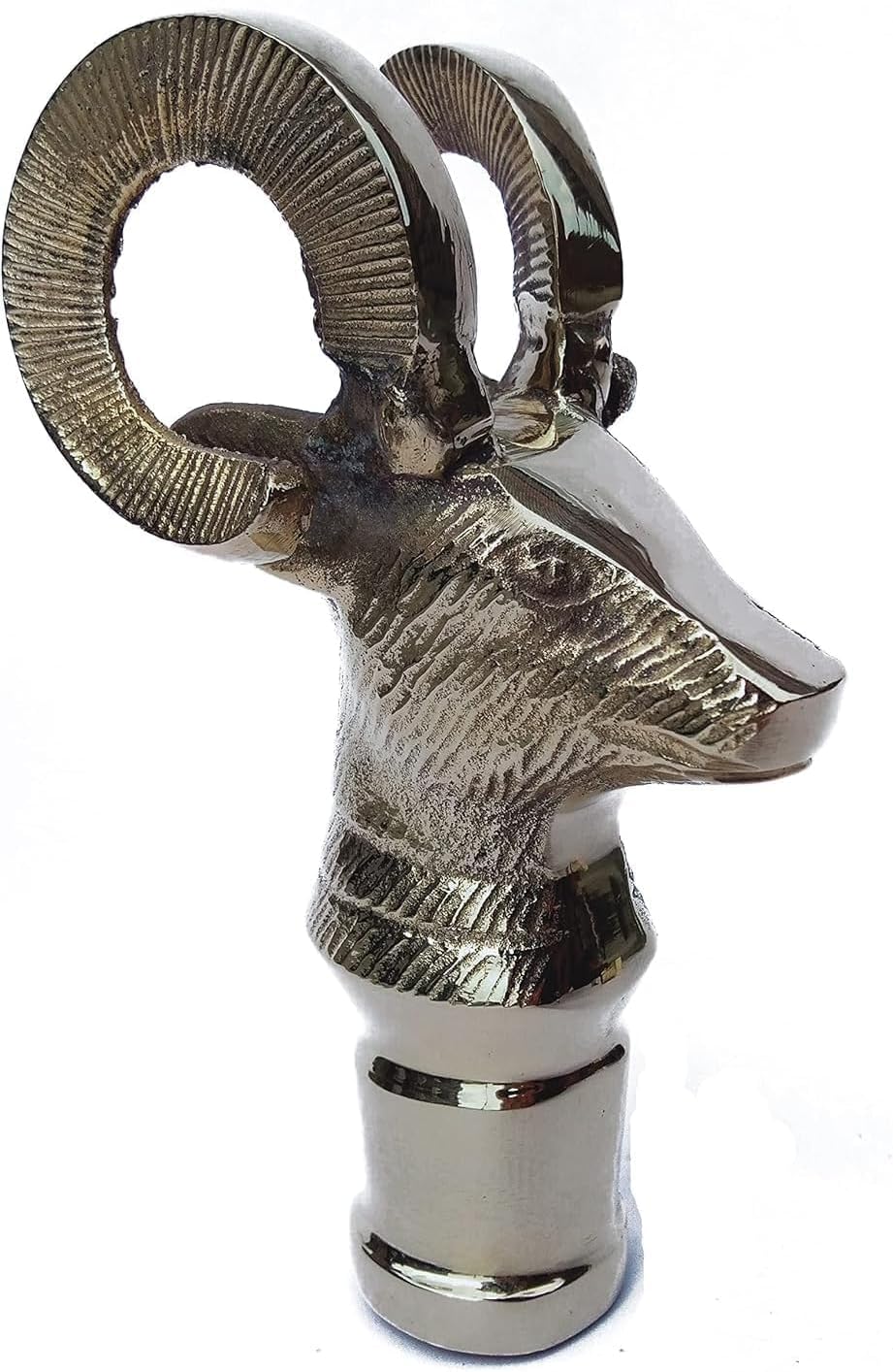 Amazon.com: ITL Industry CO.Solid Brass Goat Head Walking Stick Cane ...