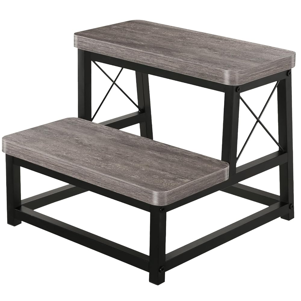 YINMIT Wooden Step Stool for Adults, 2 Tier Heavy Philippines | Ubuy