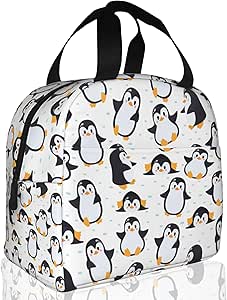 Amazon.com: Cute Penguins Lunch Box,Insulated Lunch Bag for Girls Boys ...