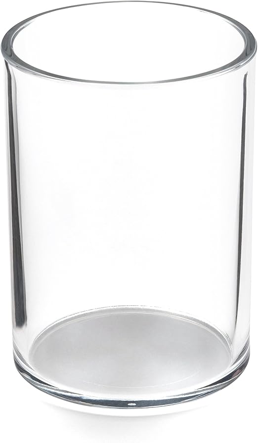 Osco Clear Acrylic Pen Pot – Round Transparent Pencil Holder & Desk ...