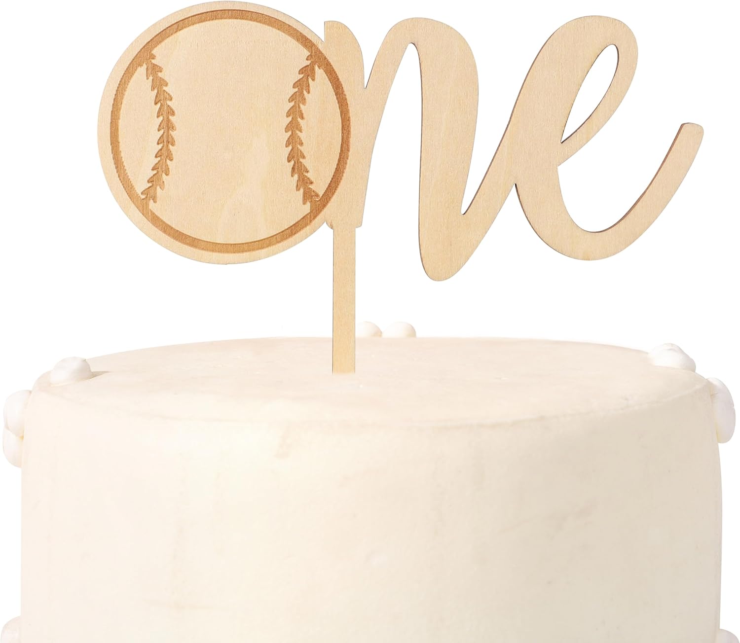 Amazon.com: Baseball Wood Cake Topper - Baseball First Birthday ...