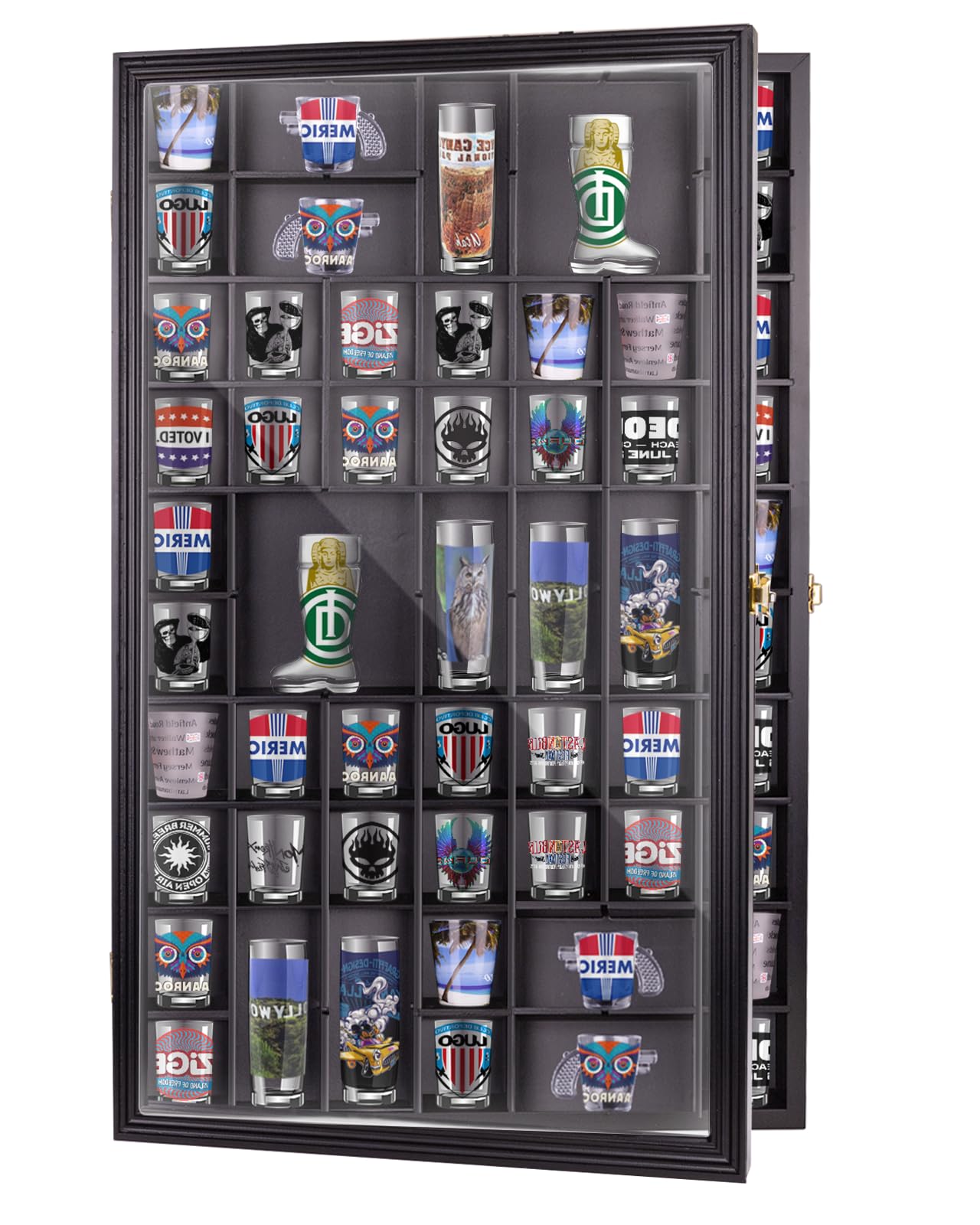 Amazon.com: Giant Shot Glass Display Case,30.5 * 19 Inches,70 Slots ...