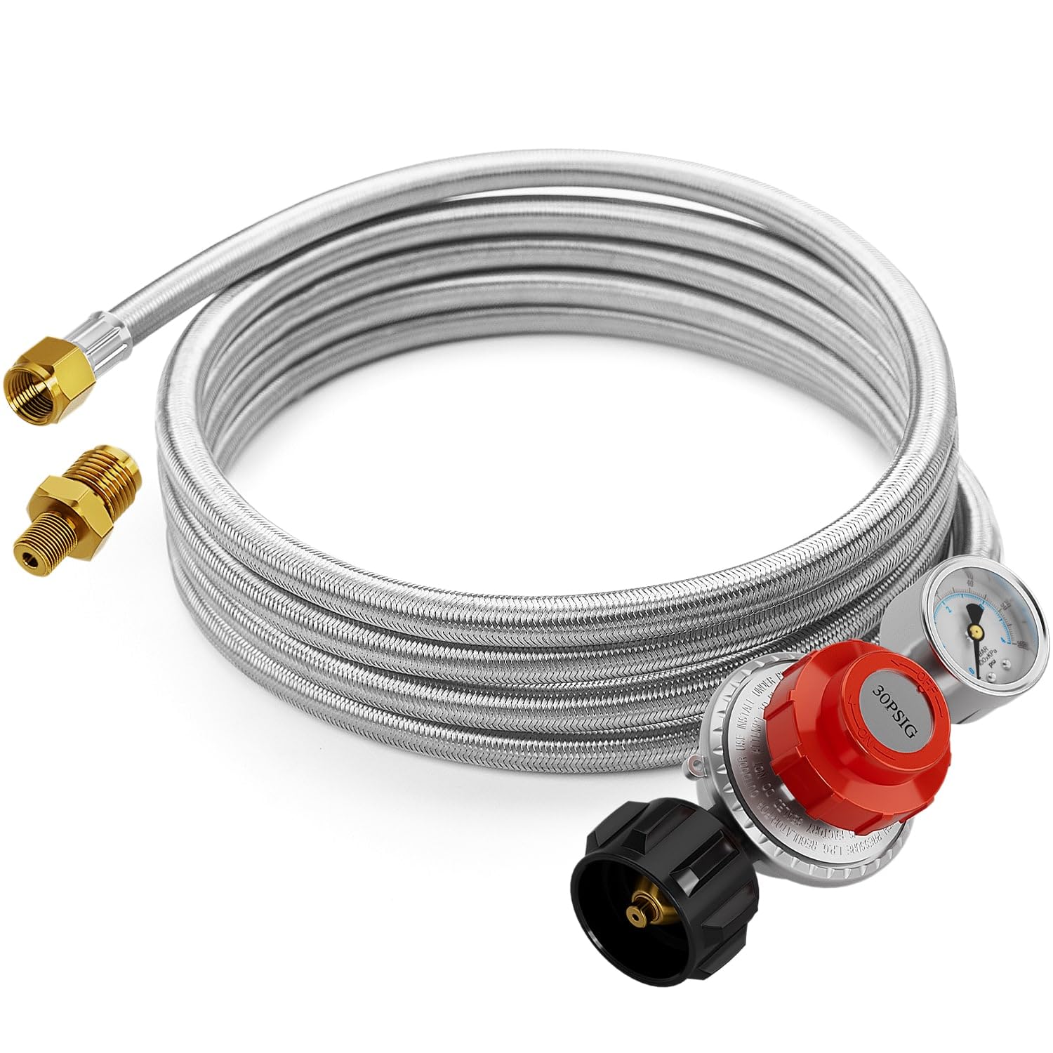 Snapklik.com : CALPOSE 15FT High Pressure Propane Regulator Hose