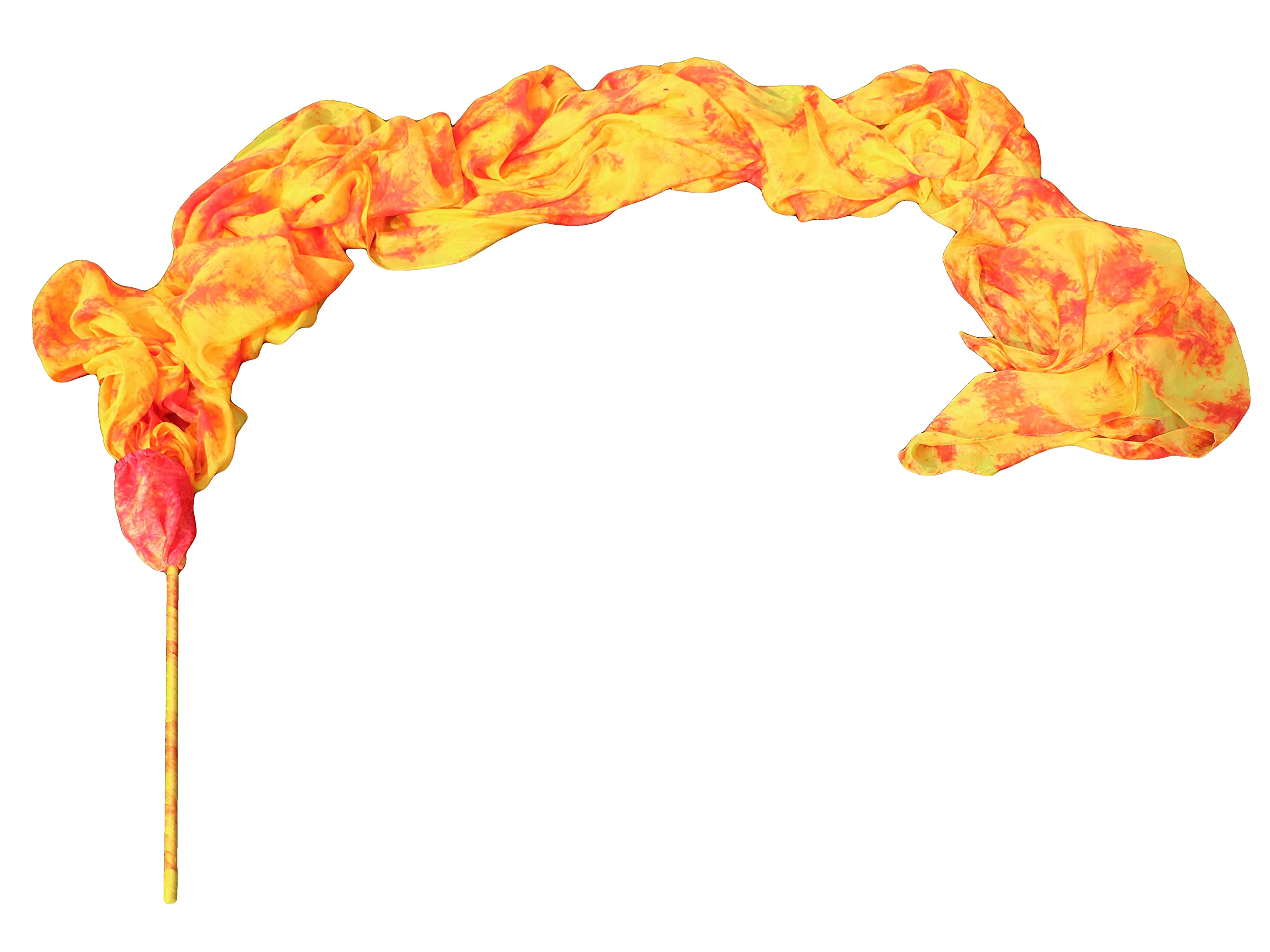 Winged Sirenny 4m (4.4yds) Silk Ribbon Throw Streamer with Rods,Flowy ...