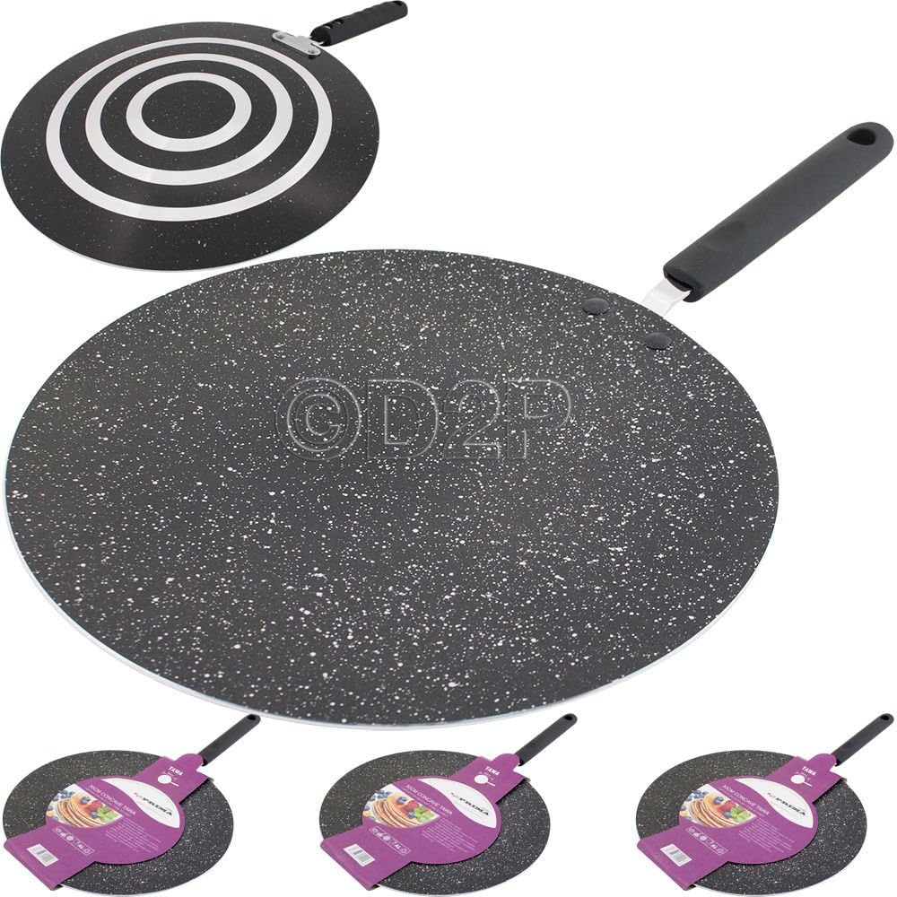 Pancake Fry Pan - Non Stick Marble Interior,Ideal For Making Roti, Dosa ...