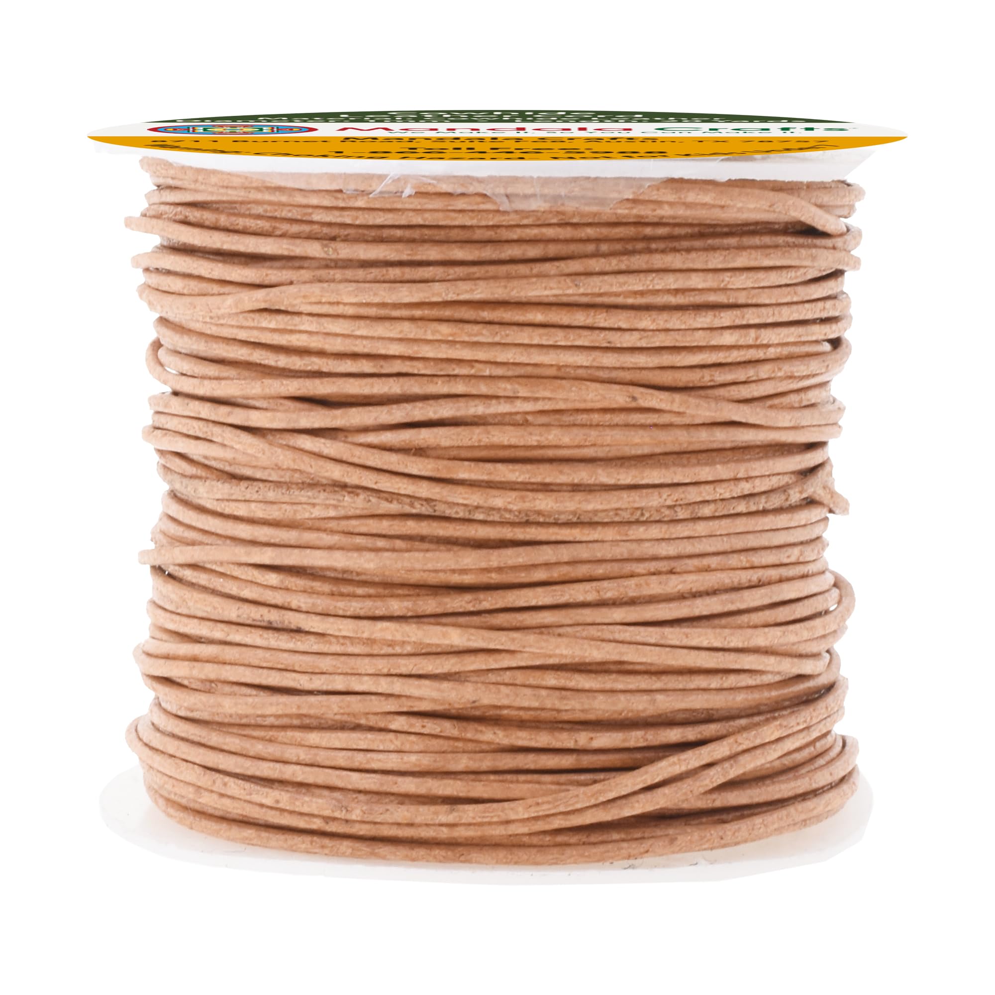 Amazon.com: Mandala Crafts Round Cowhide Genuine Tan Leather Cord for ...