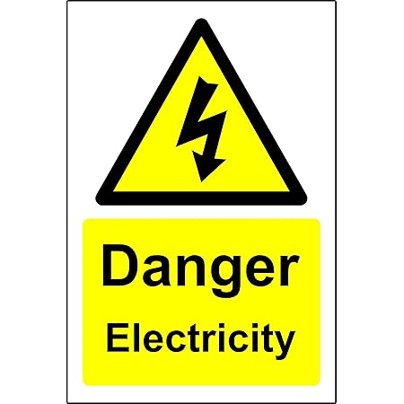 Warning signs Danger electricity Safety sign - Self adhesive sticker ...