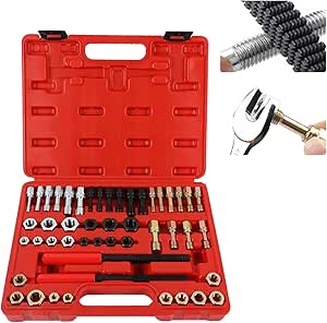 MOTOCOCHE Thread Chaser Set 48Pcs Thread Cleaning Tool UNC, UNF and ...