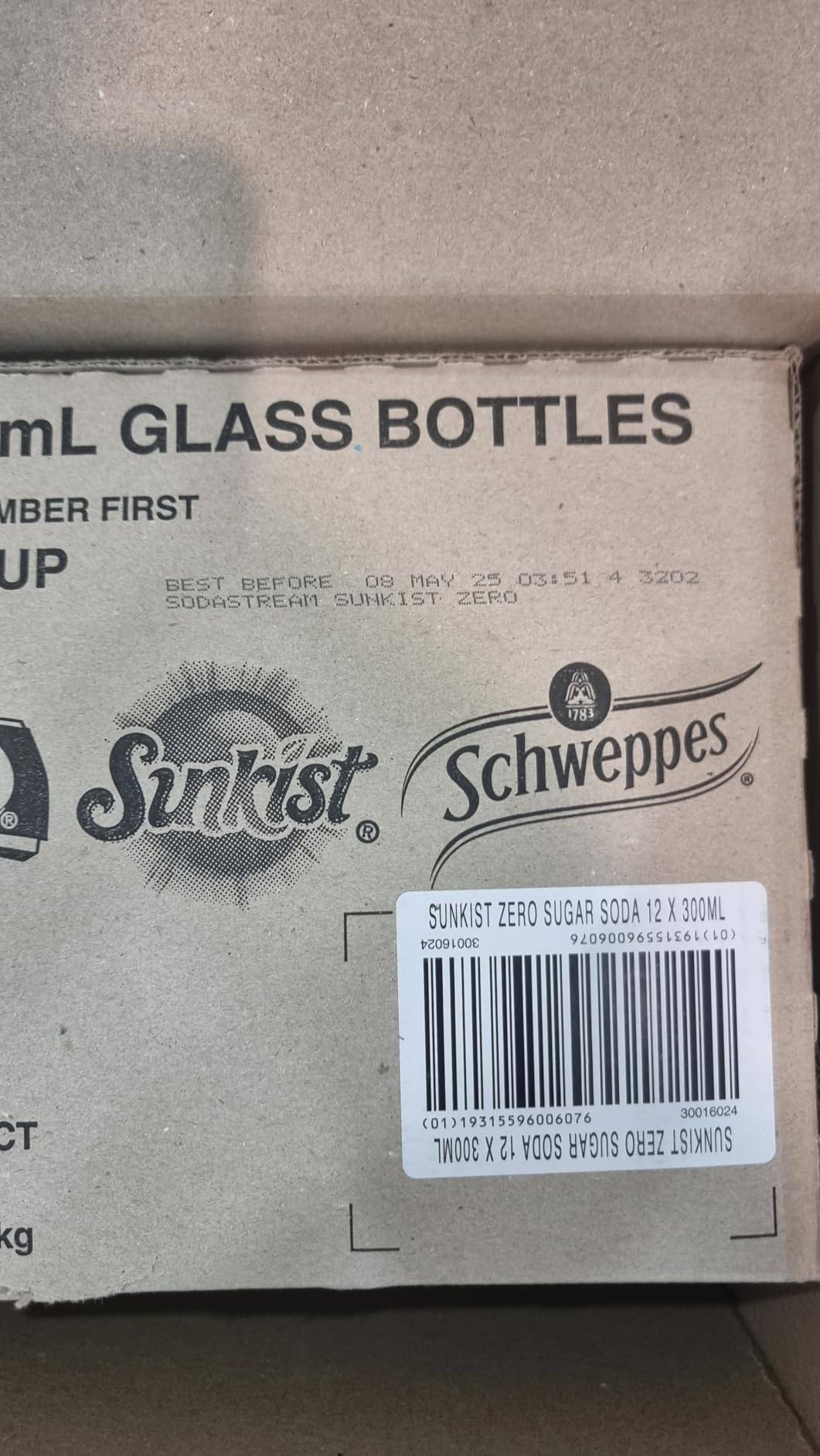 Sunkist Soda Syrup - 300ml x 12 Glass : Amazon.com.au: Grocery