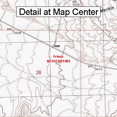 Amazon.com : USGS Topographic Quadrangle Map - Frisco, Utah (Folded ...