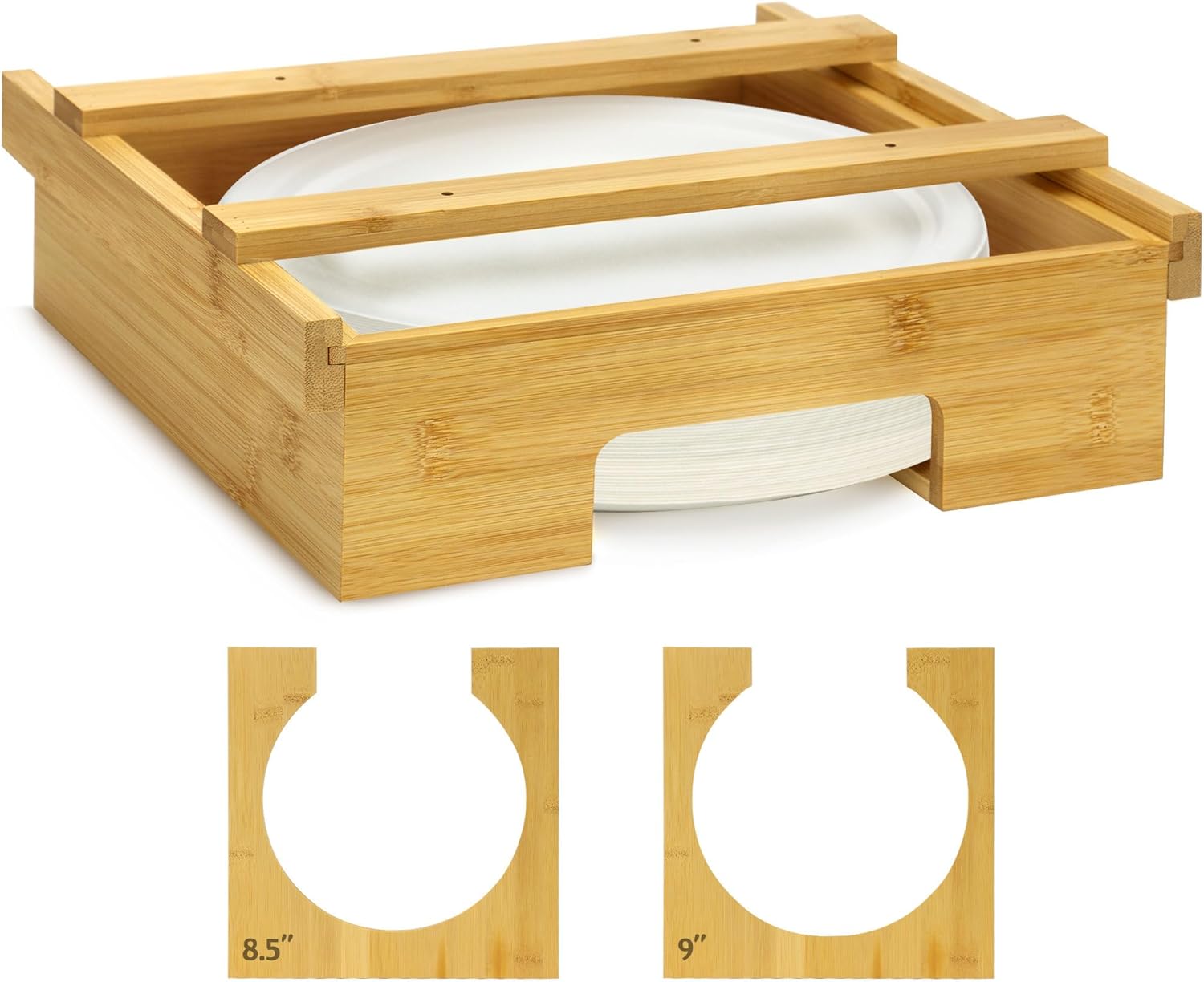 Amazon.com - YMYKLZP for 10-inch 9-inch 8.5-inch-Bamboo Paper Plate ...