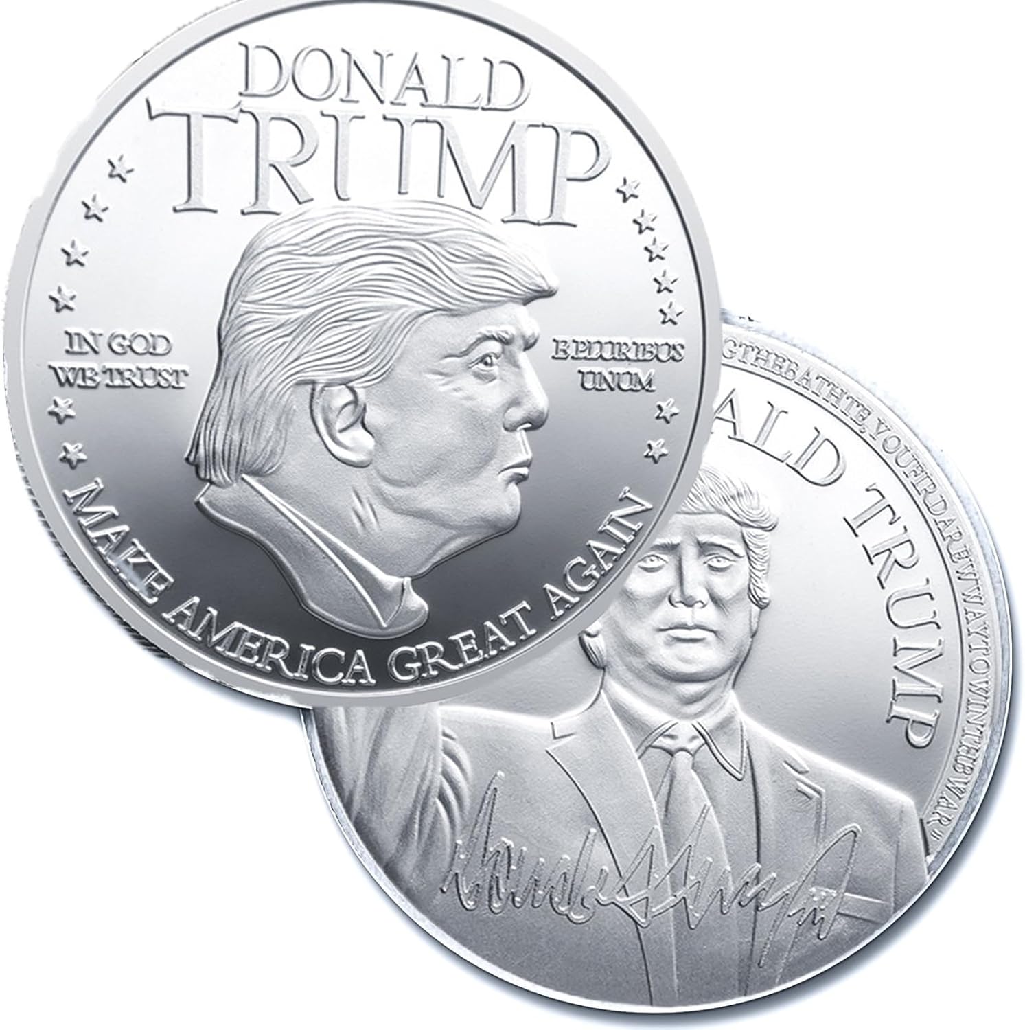 Amazon.com: Mint Donald Trump Silver Coin/Golden Coin, Trump Coin, Donald Trump 2025 Coin ...