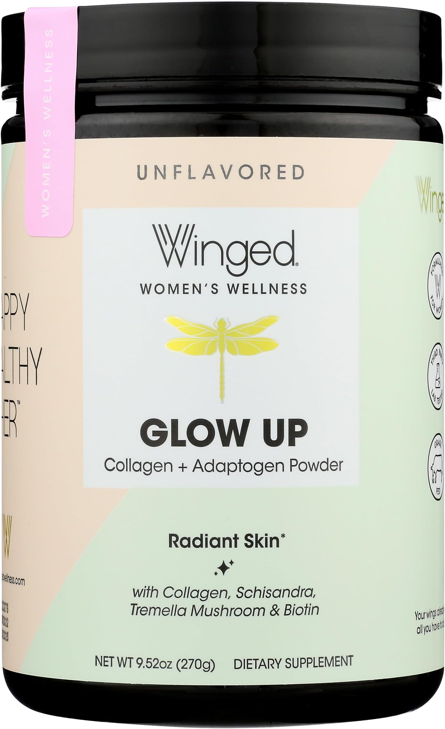 Amazon.com: Winged Glow Up Collagen Powder | Better Hair, Skin, Nails ...
