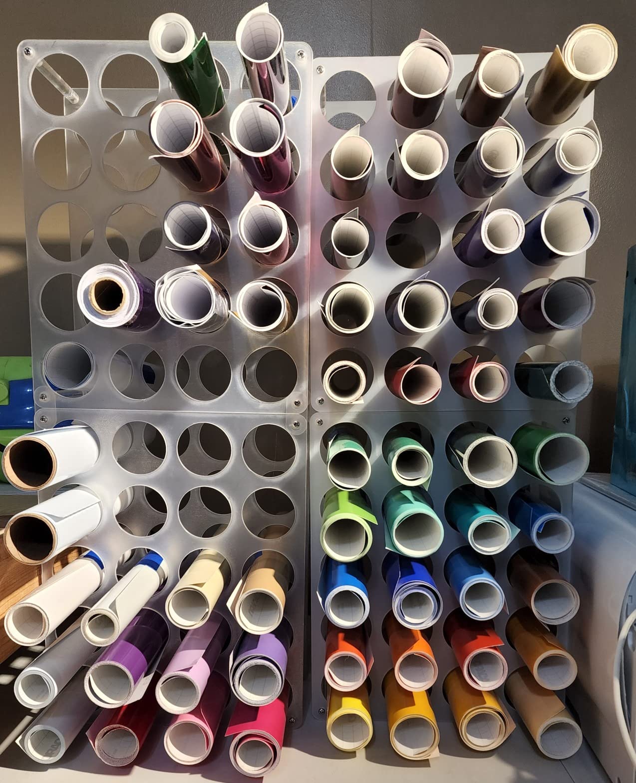 $3/mo - Finance Vinyl Roll Storage 20-Holes Vinyl Storage Rack for ...