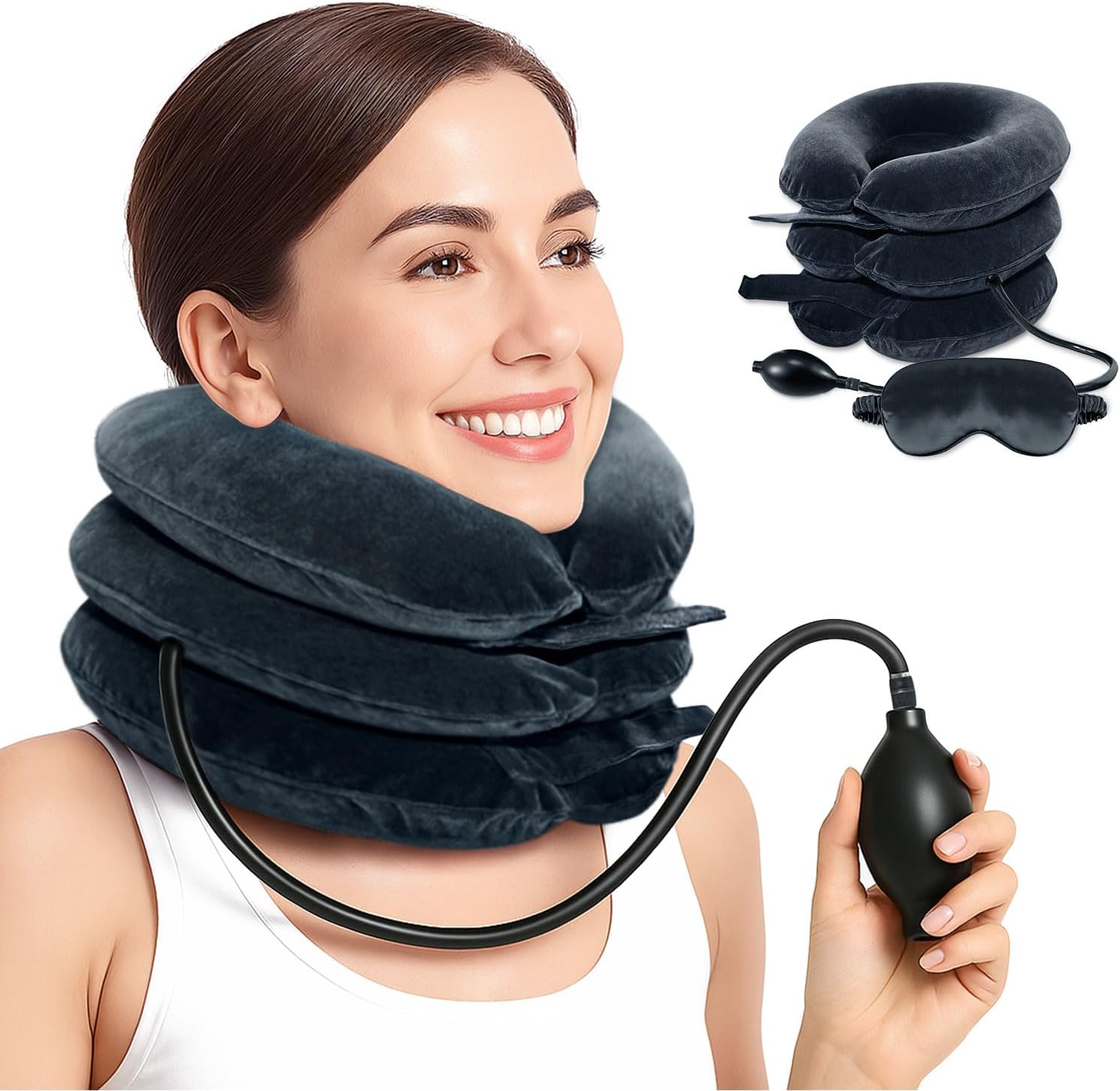 Amazon.com: Neck Stretcher Cervical Traction Device - Neck Pain Relief ...