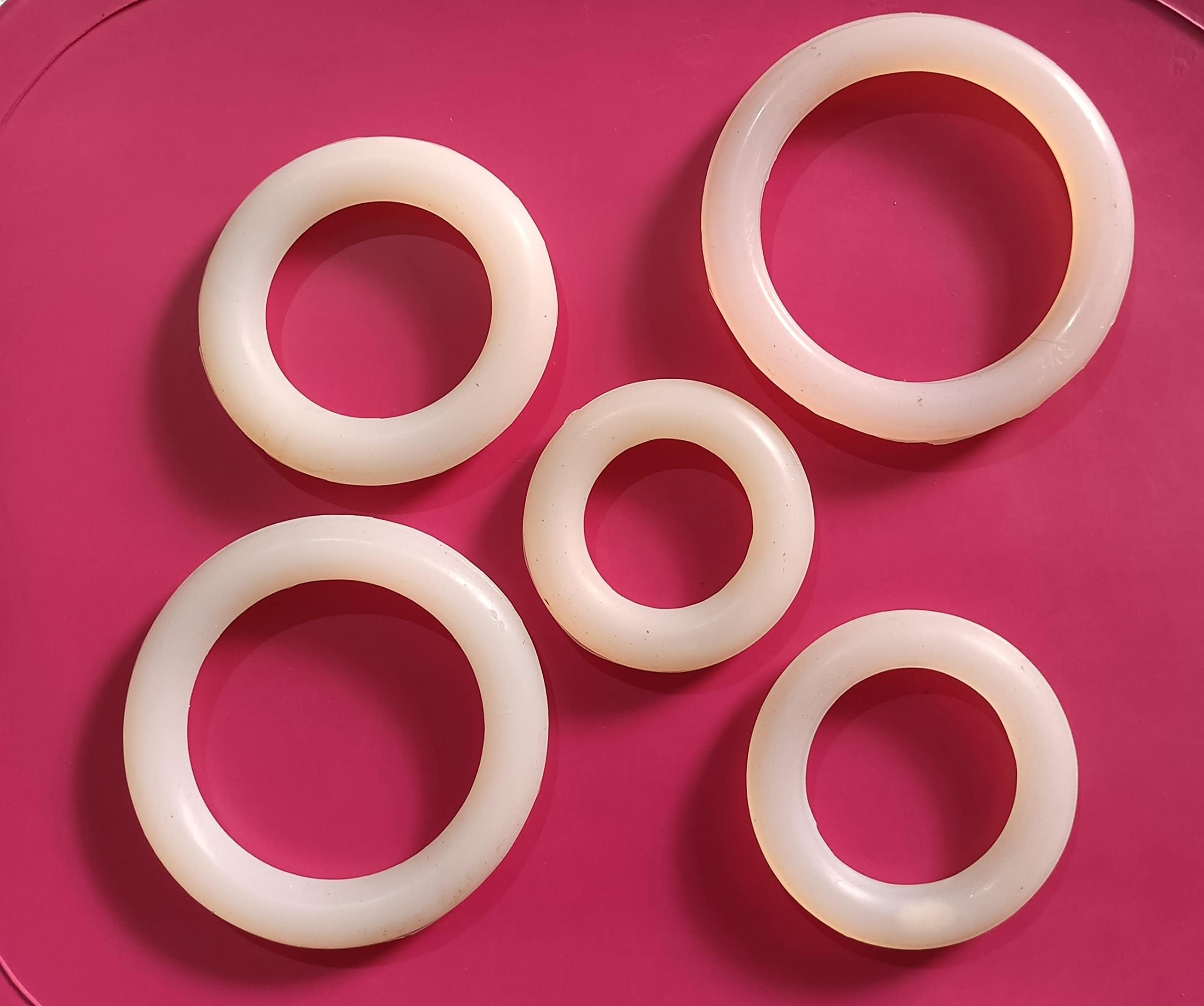 Silicon Vaginal Ring Pessary Set of 4 (2 Inch.2.25 Inch, 2.50 Inch, 2. ...
