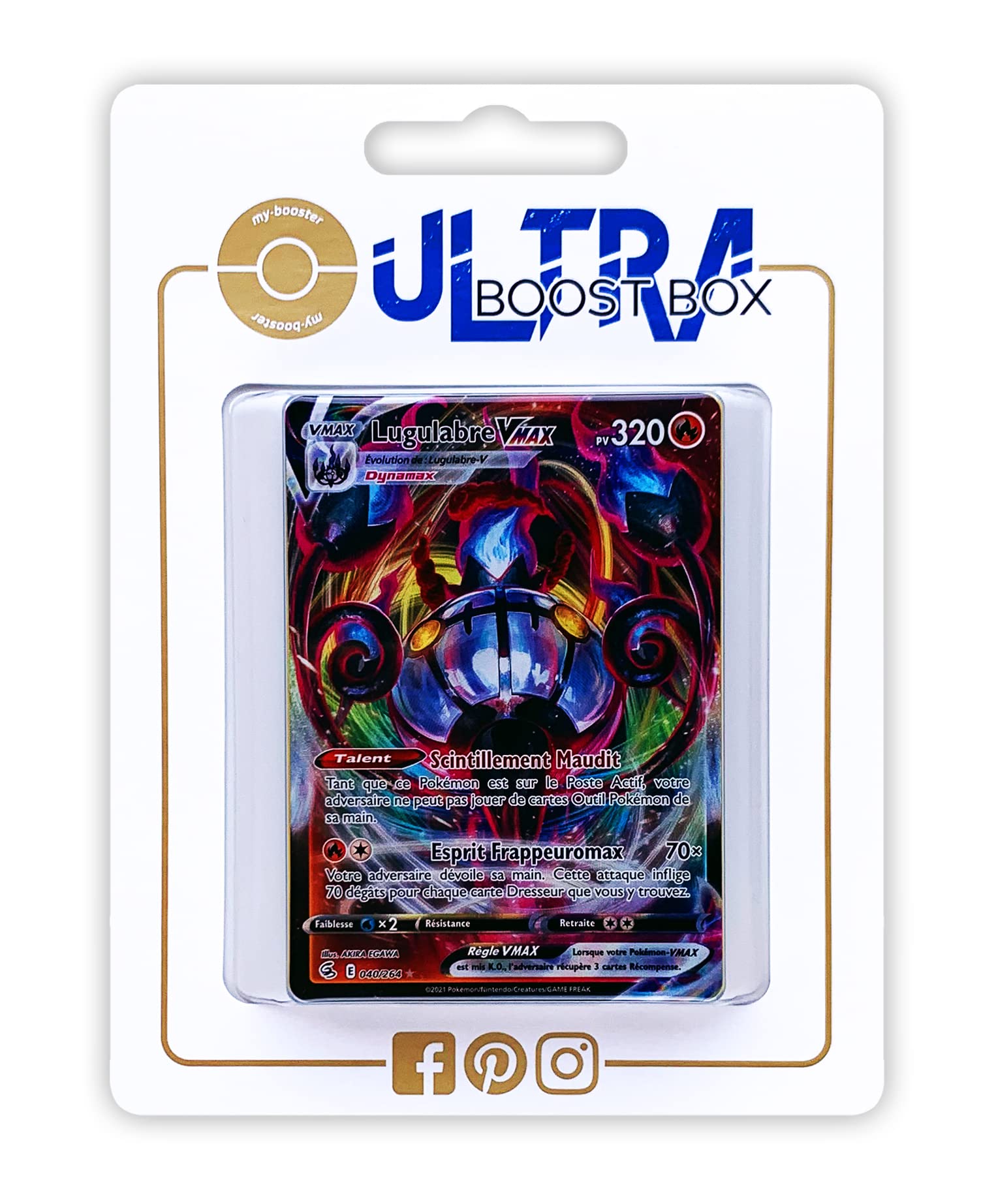 Buy Lugulabre VMAX (Chandelure VMAX) 40/264 Full Art - Myboost X Epée ...
