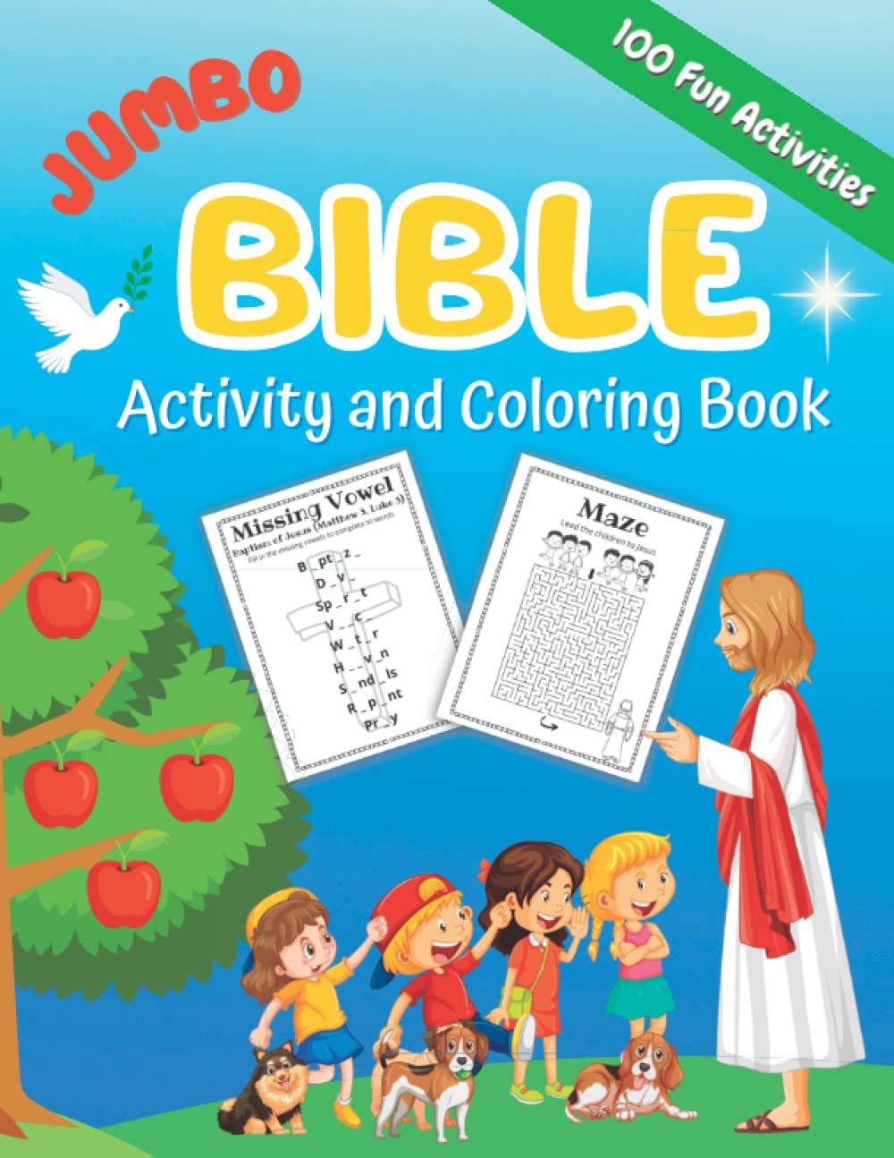 Jumbo Bible Activity and Coloring Book: 100 Christian activities and ...