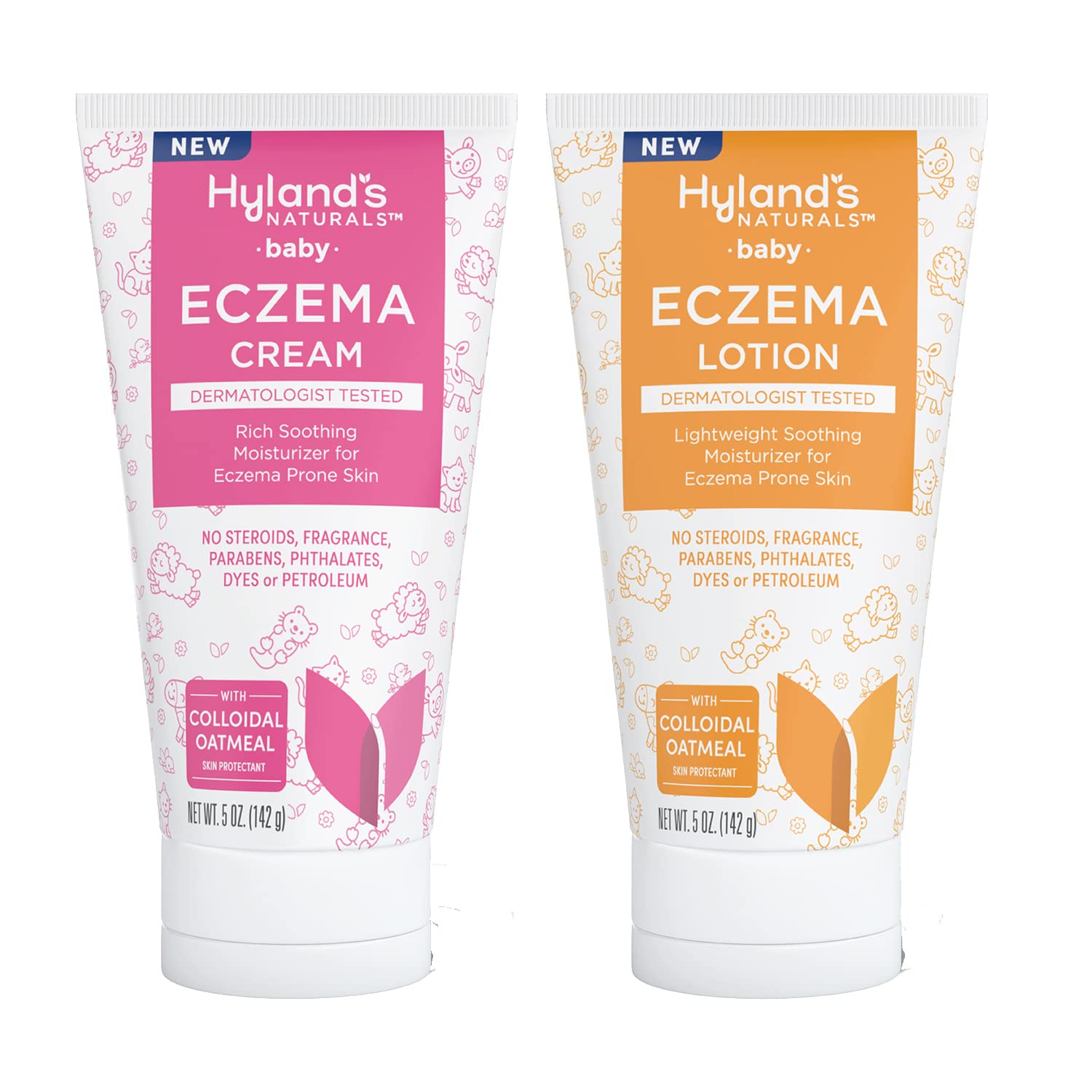 Amazon.com: Hyland's Baby Eczema Cream + Hyland's Baby Eczema Lotion ...