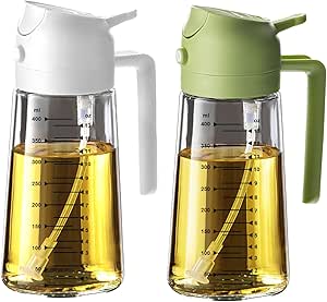 TrendPlain - Botella dispensadora de aceite para la cocina, dispensador y pulverizador de aceite ...